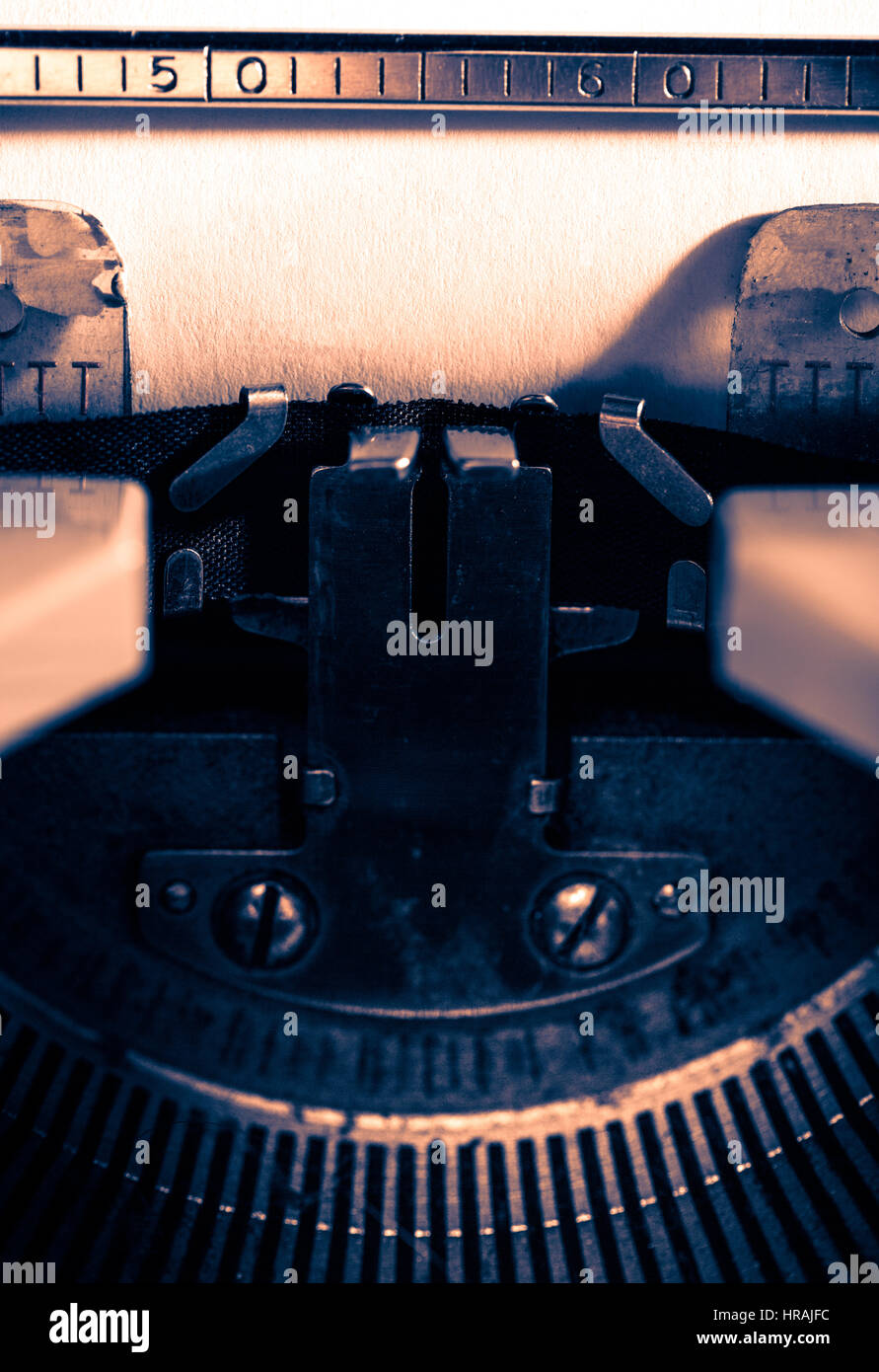 Part of old typewriter in closeup Stock Photo - Alamy