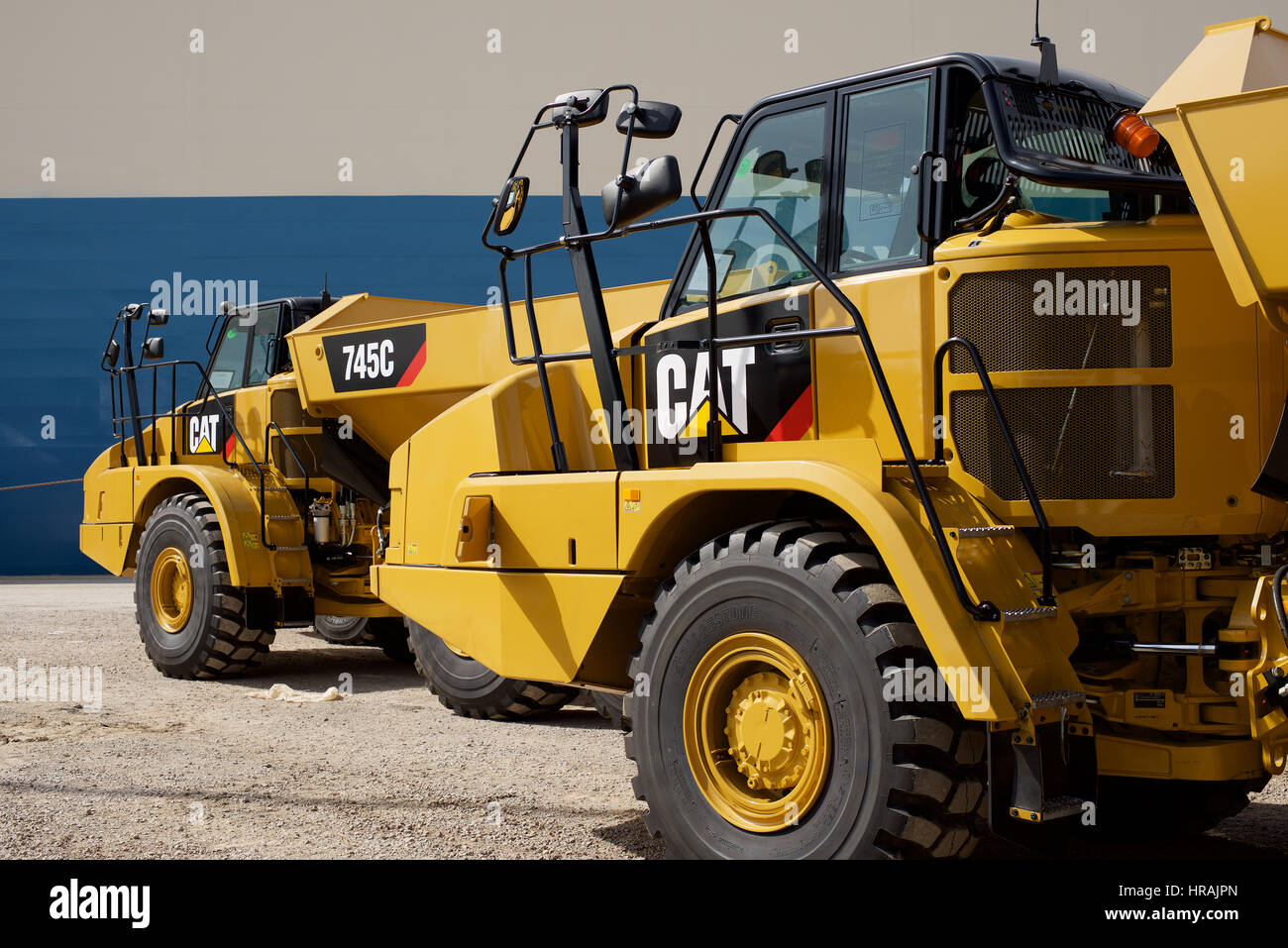 Commercial vehicles for export at The Port of Southampton, Hampshire ...