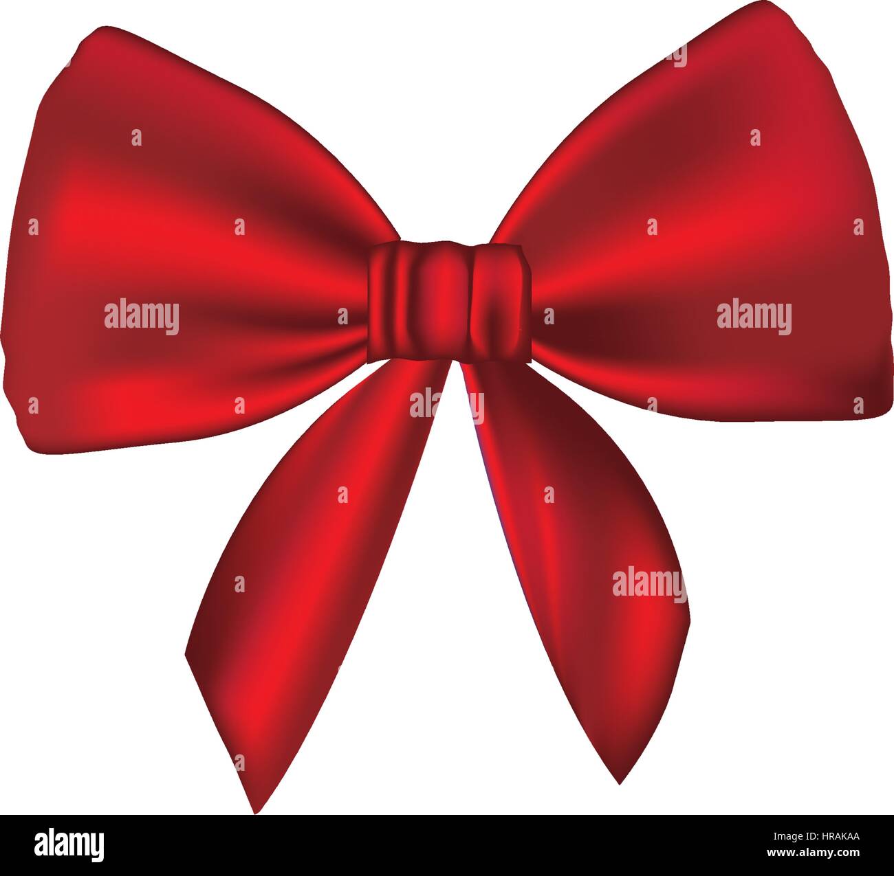 realistic cute red ribbon with bow Stock Vector Image & Art - Alamy