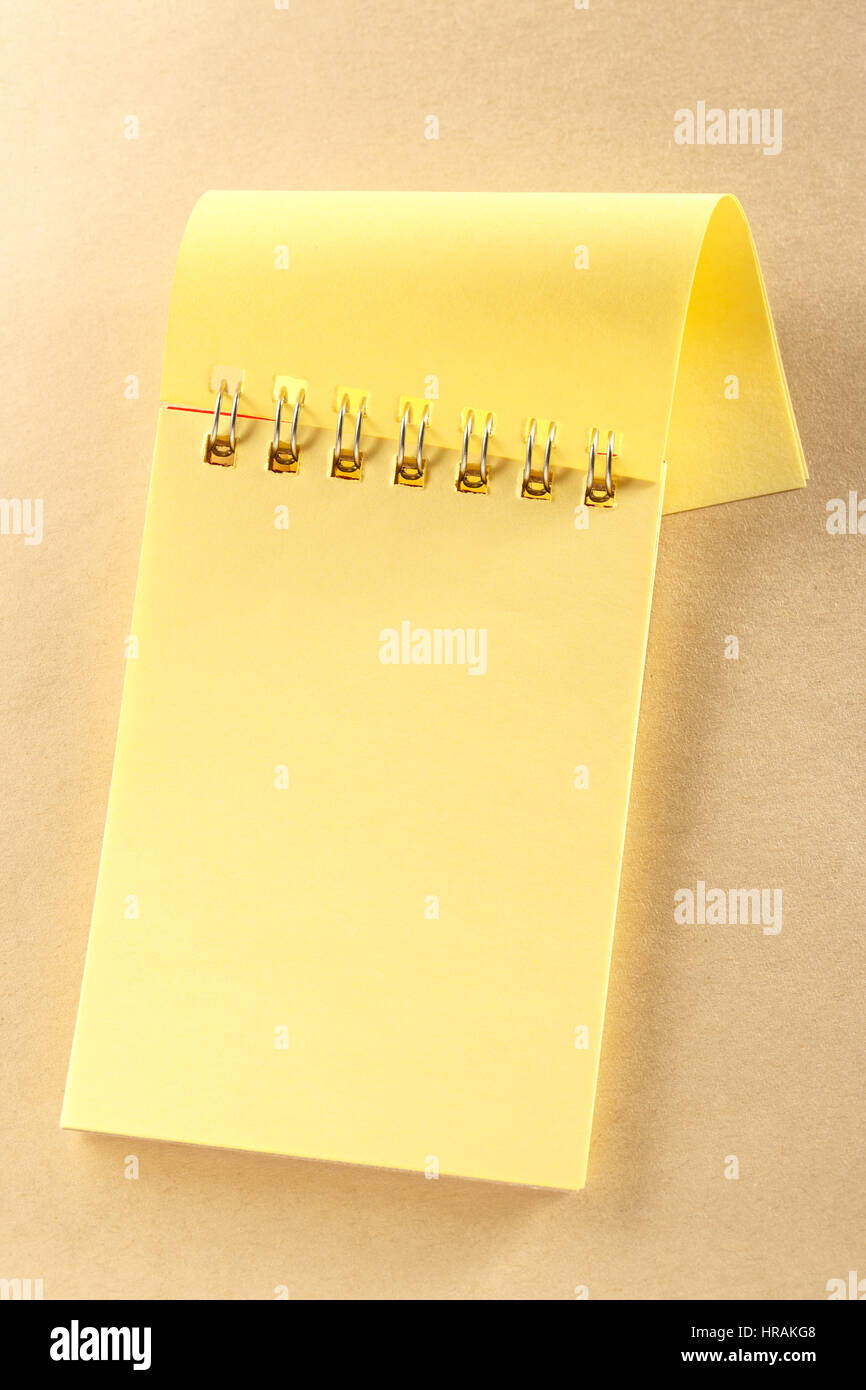 Blank open notebook on the paper background Stock Photo - Alamy