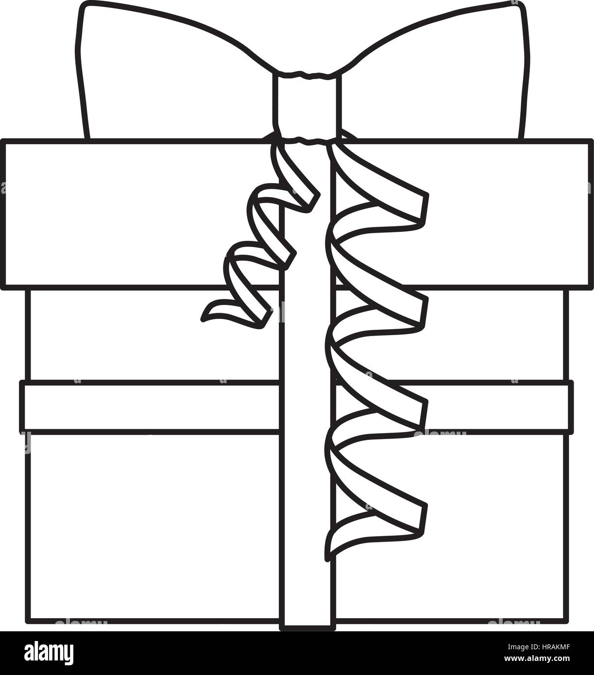 Silhouette Gift Box Knot Ribbon Stock Photos & Silhouette Gift Box Knot ...