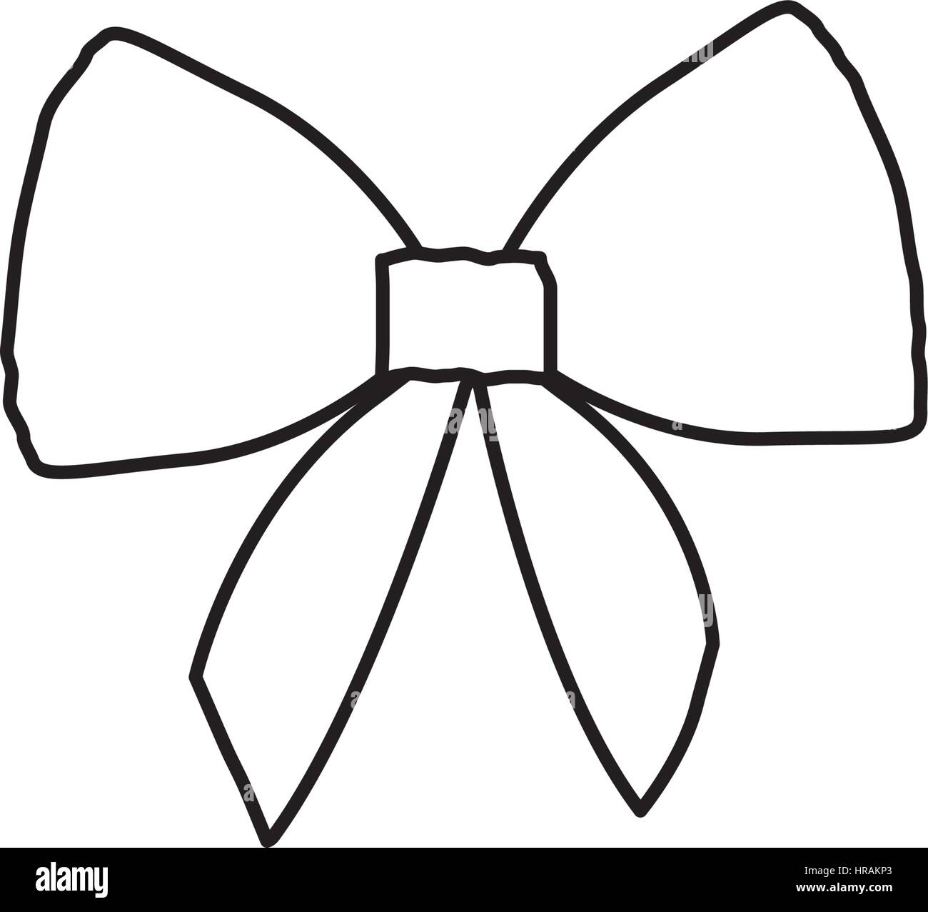 Cute Bow Outline