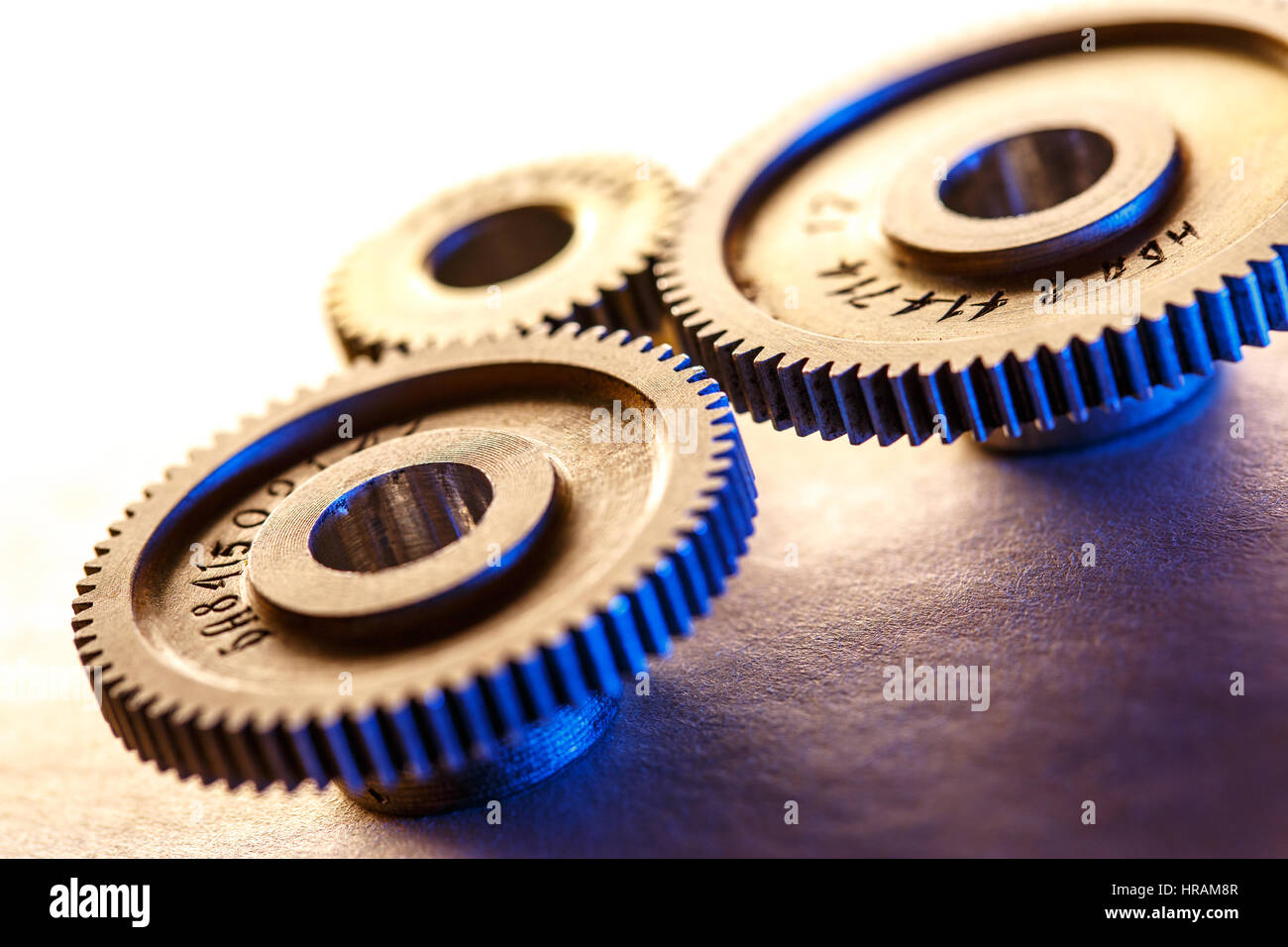 Mechanical ratchets in closeup and toning view Stock Photo - Alamy