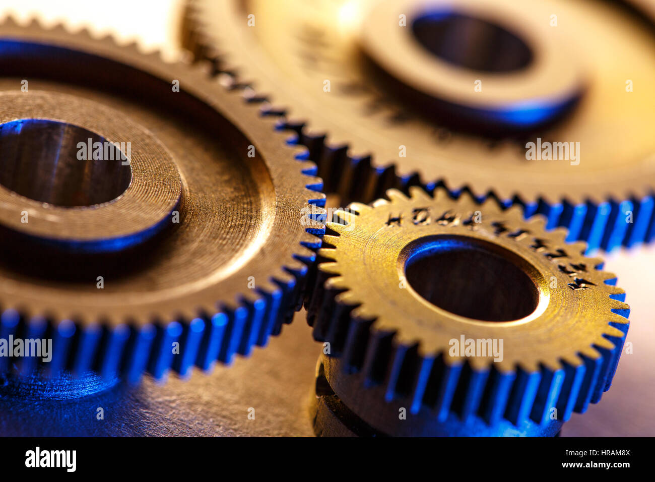 Mechanical ratchets in closeup and toning view Stock Photo - Alamy