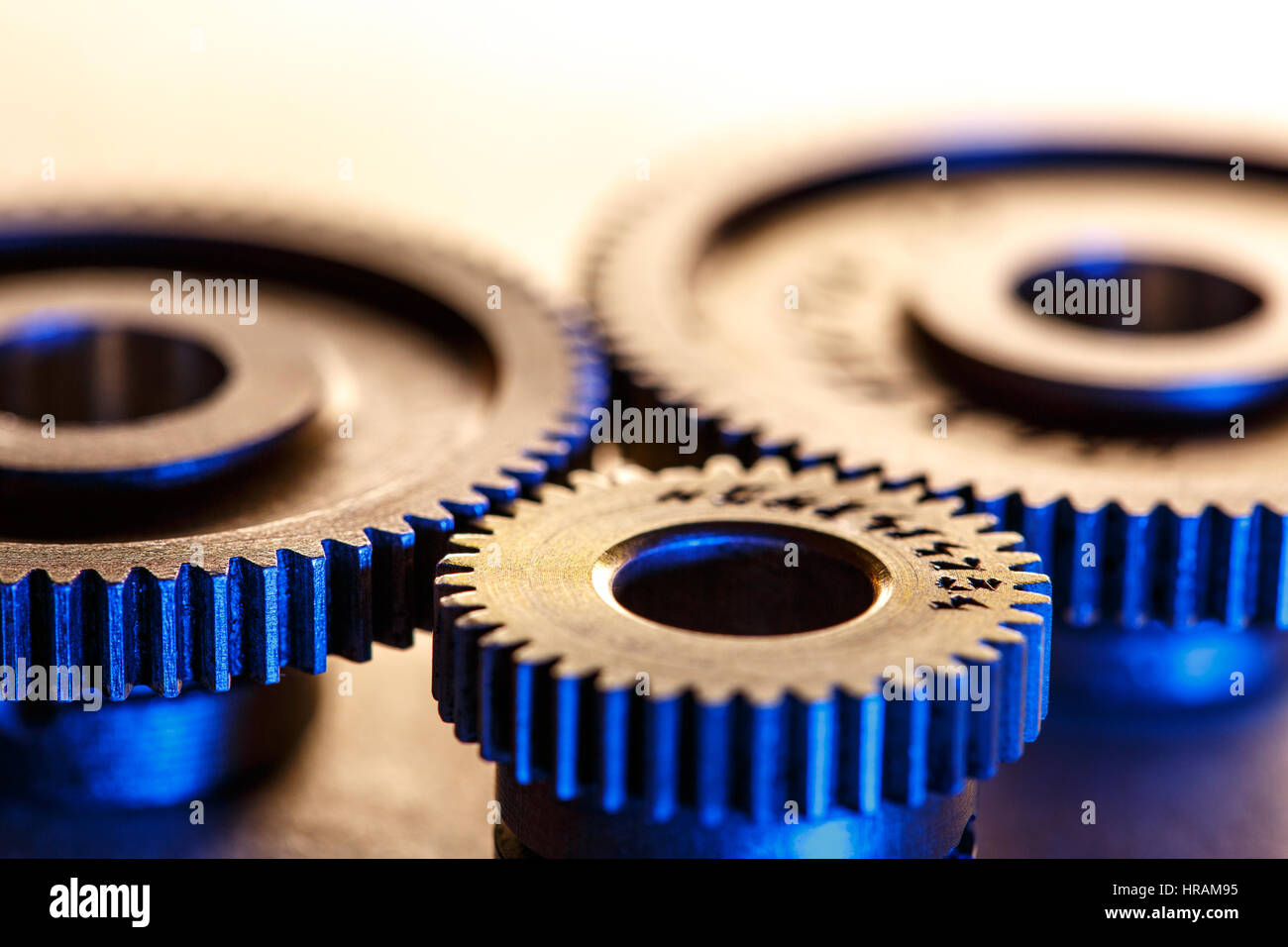 Mechanical ratchets in closeup and toning view Stock Photo - Alamy