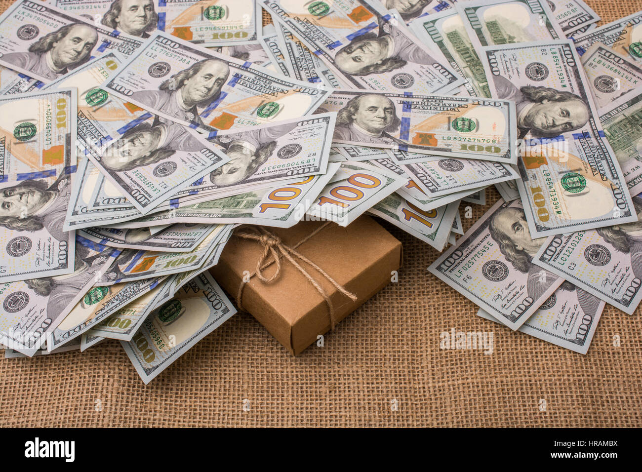 100 dollar bill hundred box hi-res stock photography and images - Alamy