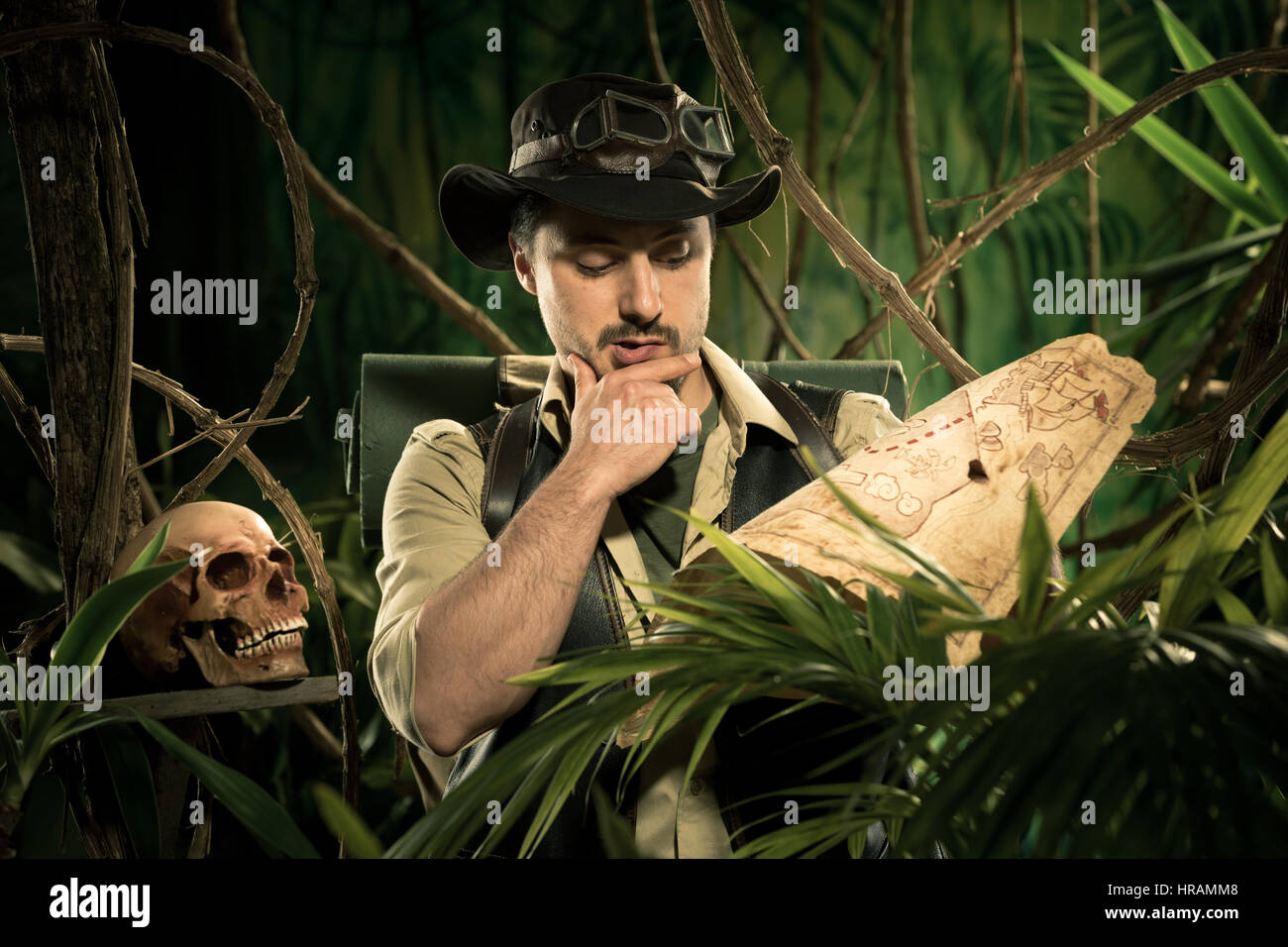 Lost explorer in jungle hi-res stock photography and images - Alamy