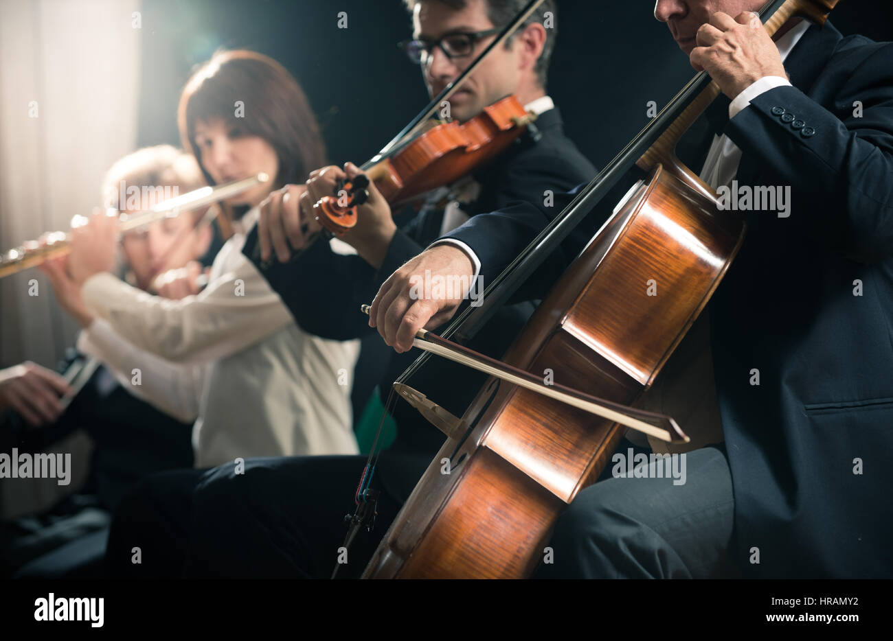 Symphony orchestra on stage hi-res stock photography and images - Alamy