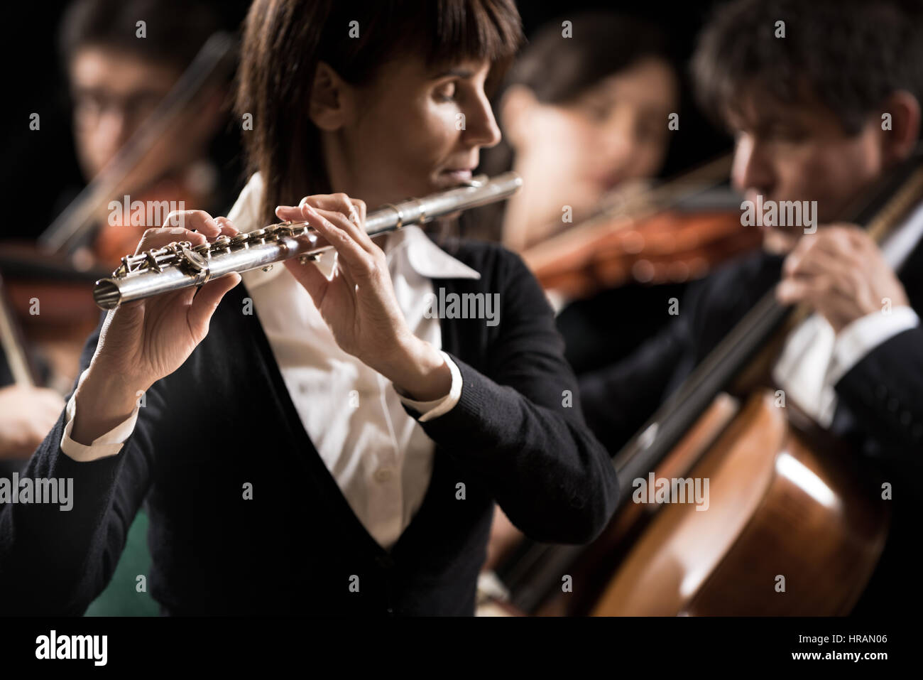 Flautist concert hi-res stock photography and images - Alamy