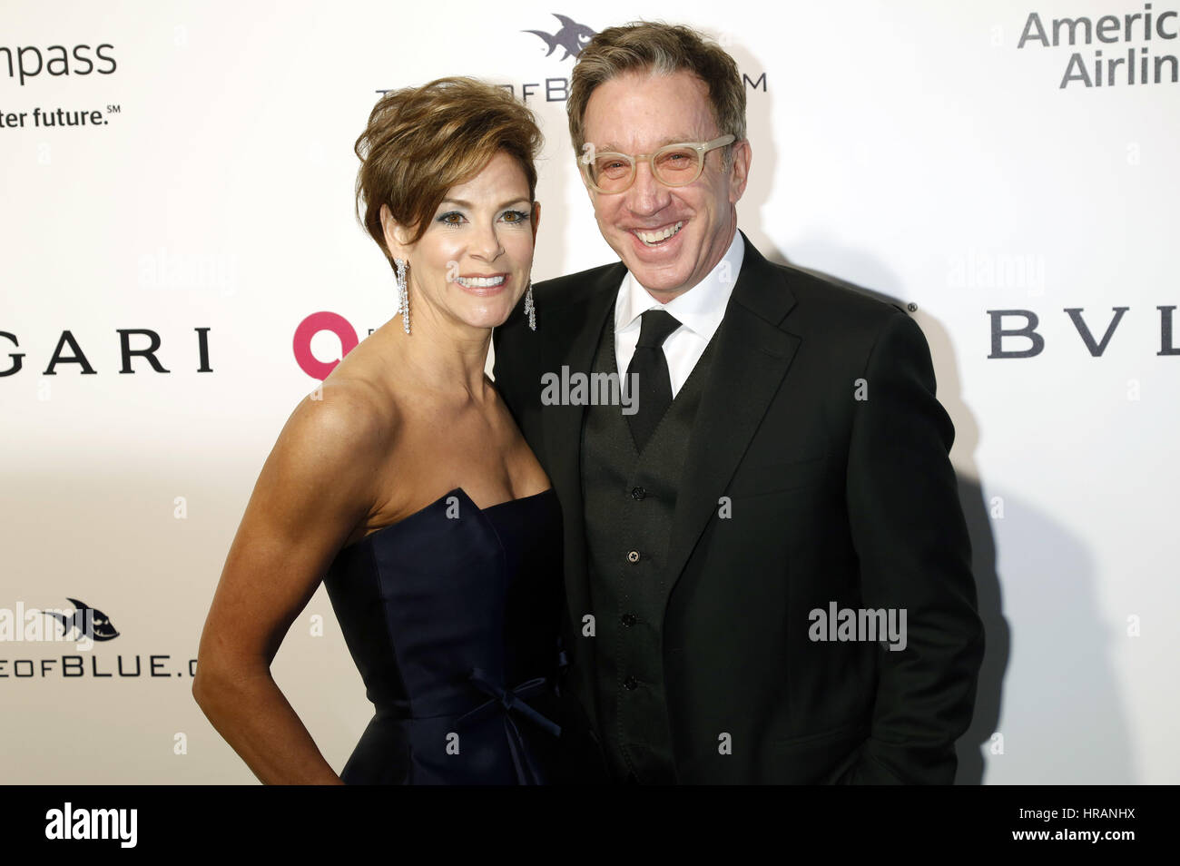 West Hollywood, California. 26th Feb, 2017. Tim Allen and his wife Jane ...