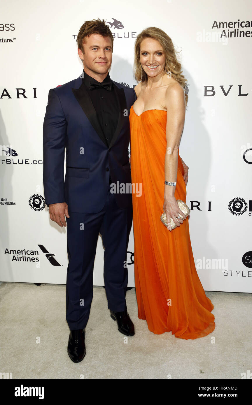 Luke Hemsworth and his wife Samantha Hemsworth attend the 25th Annual ...
