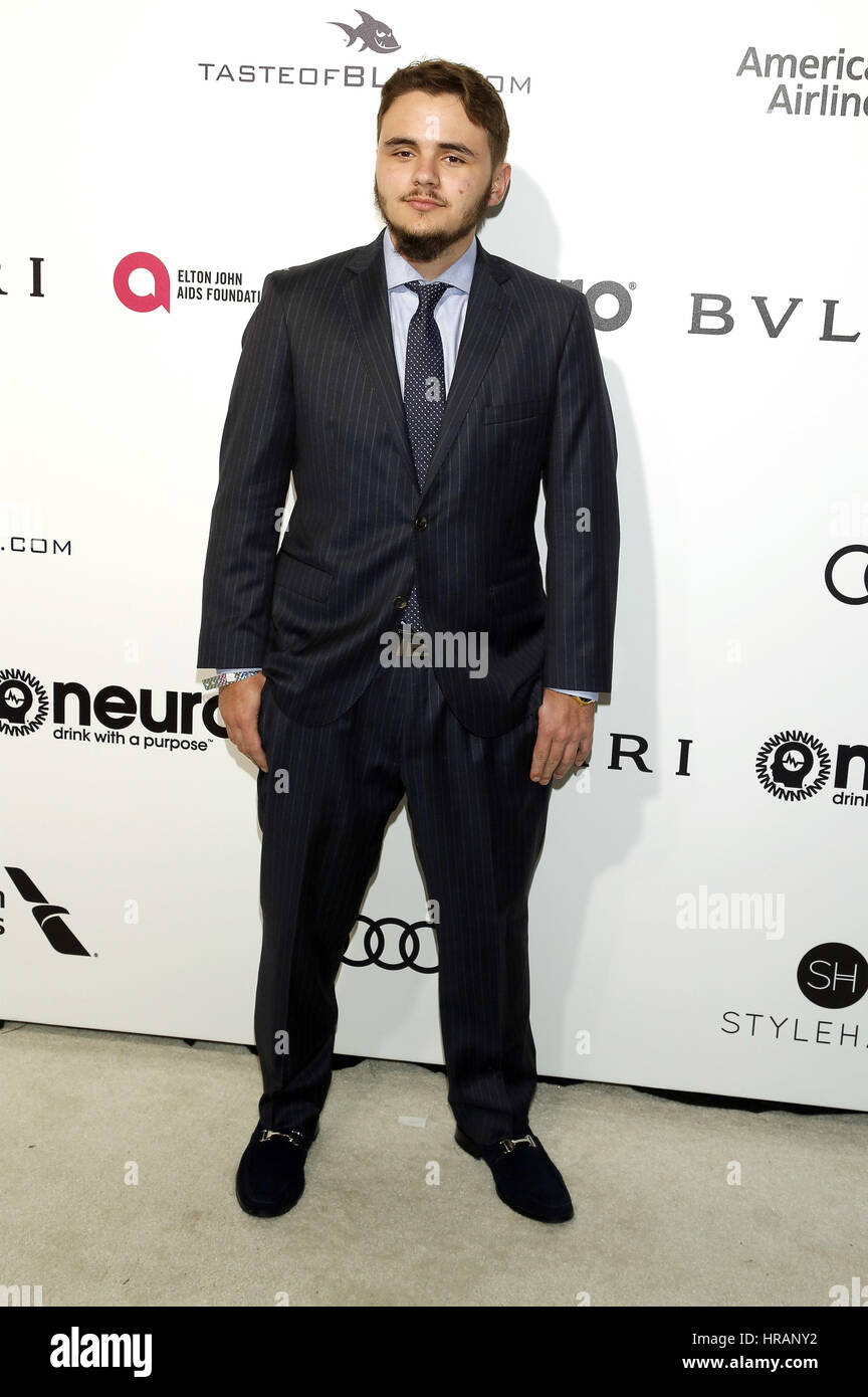 West Hollywood, California. 26th Feb, 2017. Prince Michael Joseph ...