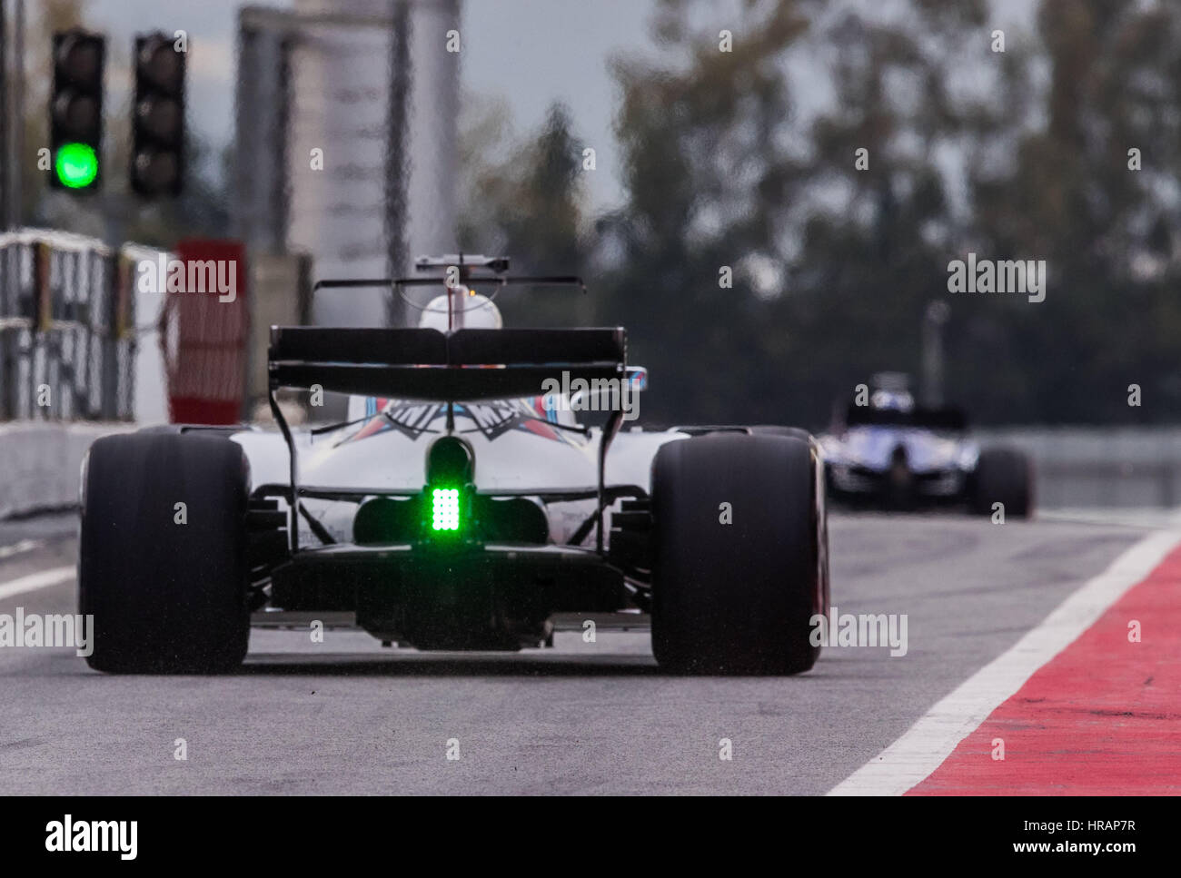 Barcelona, Spain. 28th Feb, 2017. Canadian Formula One driver Lance ...
