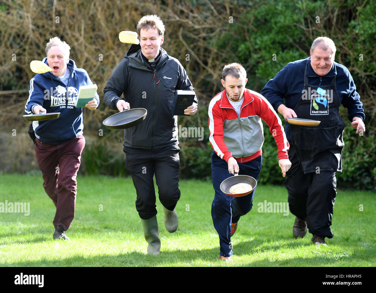 Pancake race england hi-res stock photography and images - Alamy