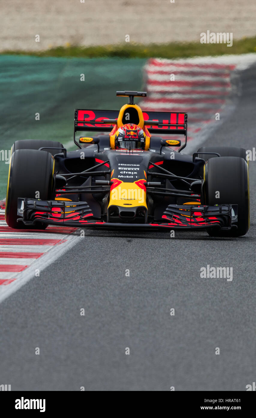 Barcelona, Spain. 28th Feb, 2017. Dutch Formula One driver Max ...