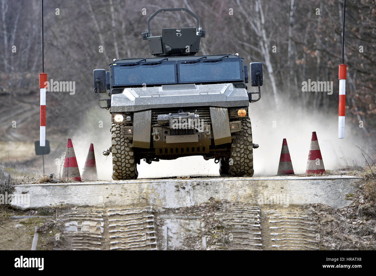 Vyskov, Czech Republic. 28th Feb, 2017. Renault Sherpa vehicle attends ...