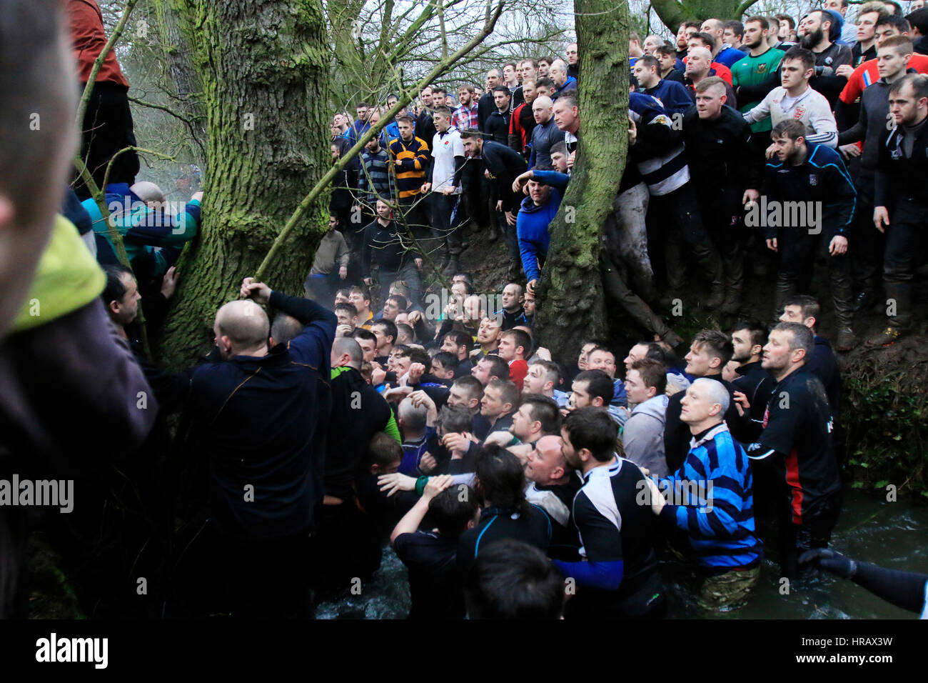 Royal shrovetide football ashbourne uk hi-res stock photography and ...