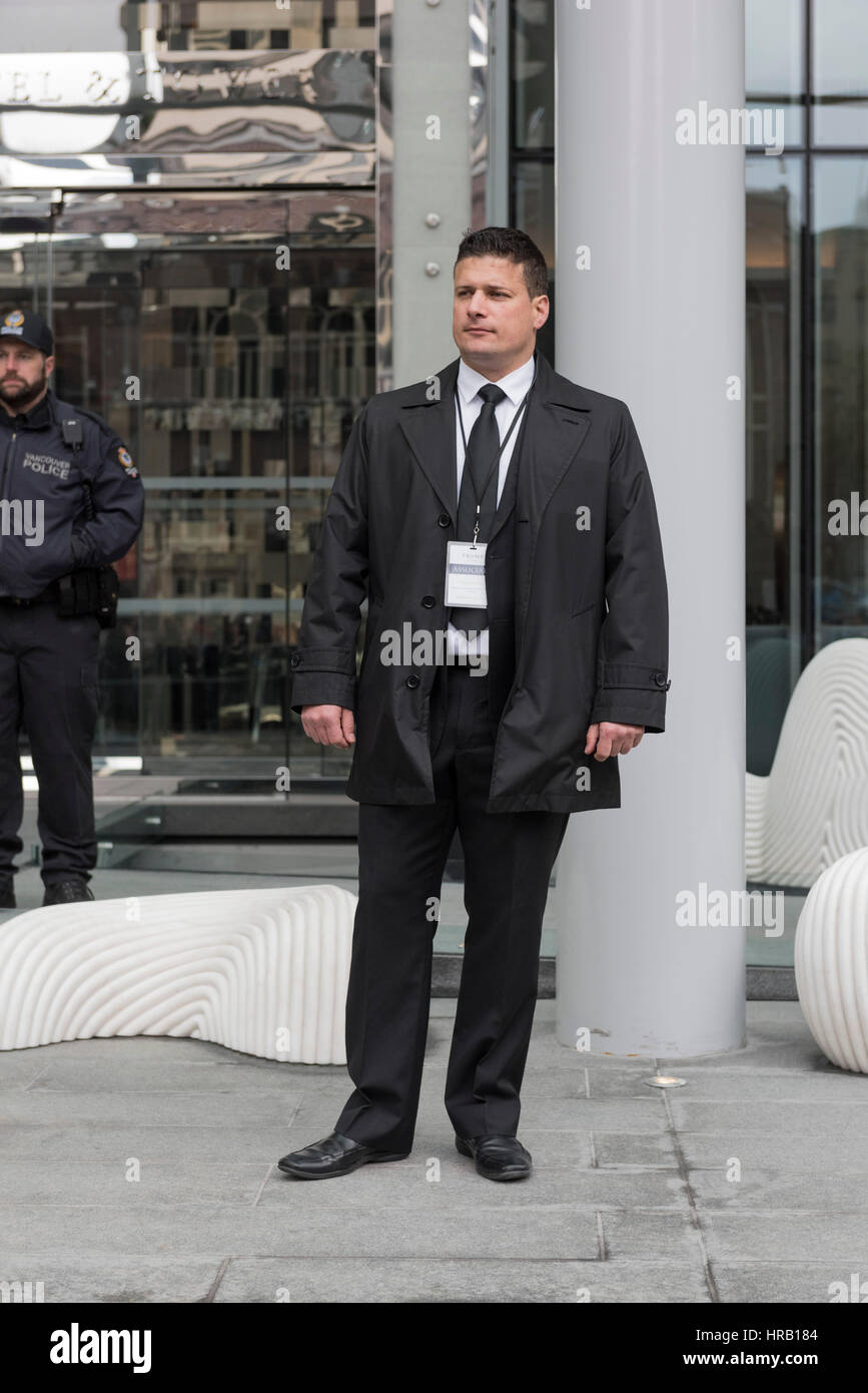 Vancouver, Canada. 28th Feb, 2017. Secret Service and police were on ...