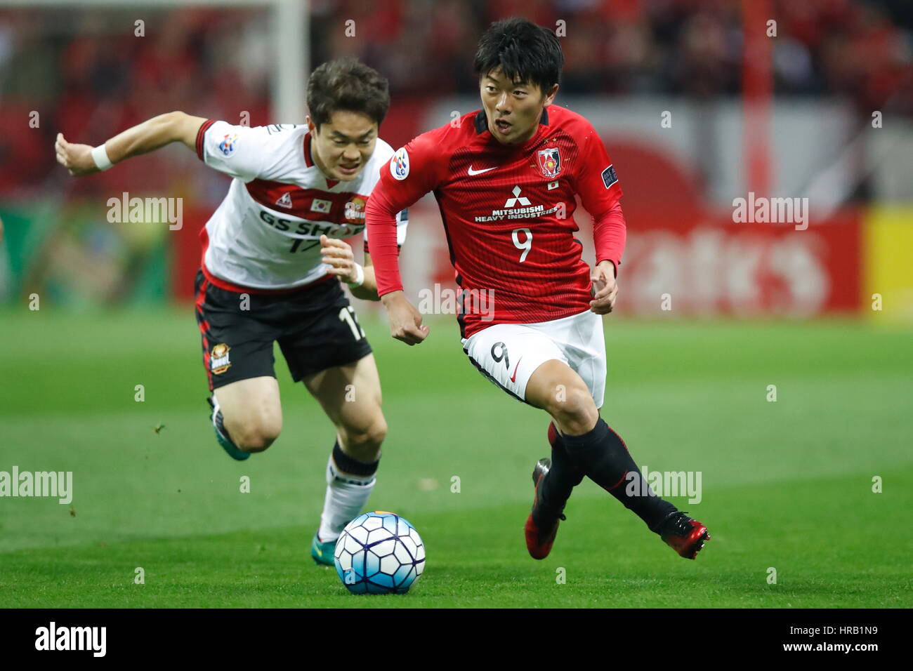 Saitama Stadium 2002, Saitama, Japan. 28th Feb, 2017. (L-R) Shin Kwang Hoon (FC Seoul), Yuki ...