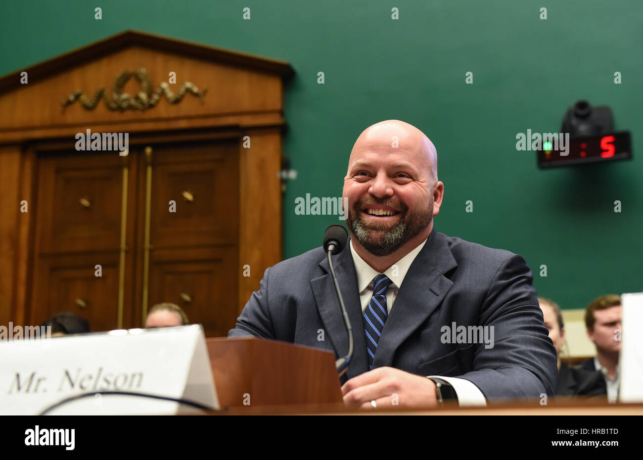 Washington, DC, USA. 28th Feb, 2017. U.S. Olympic gold medalist Adam ...