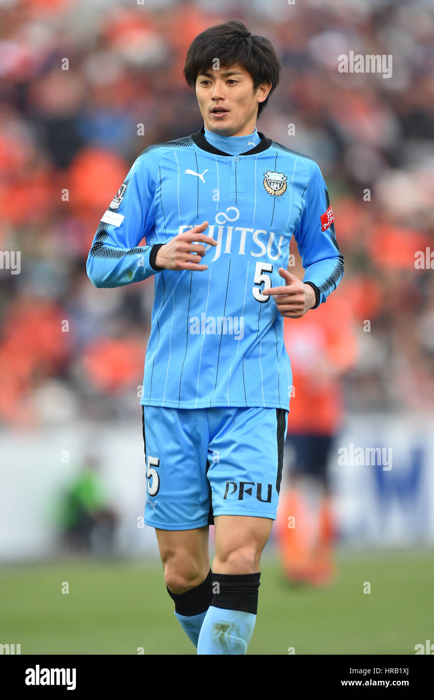 Saitama, Japan. 25th Feb, 2017. Shogo Taniguchi (Frontale) Football ...