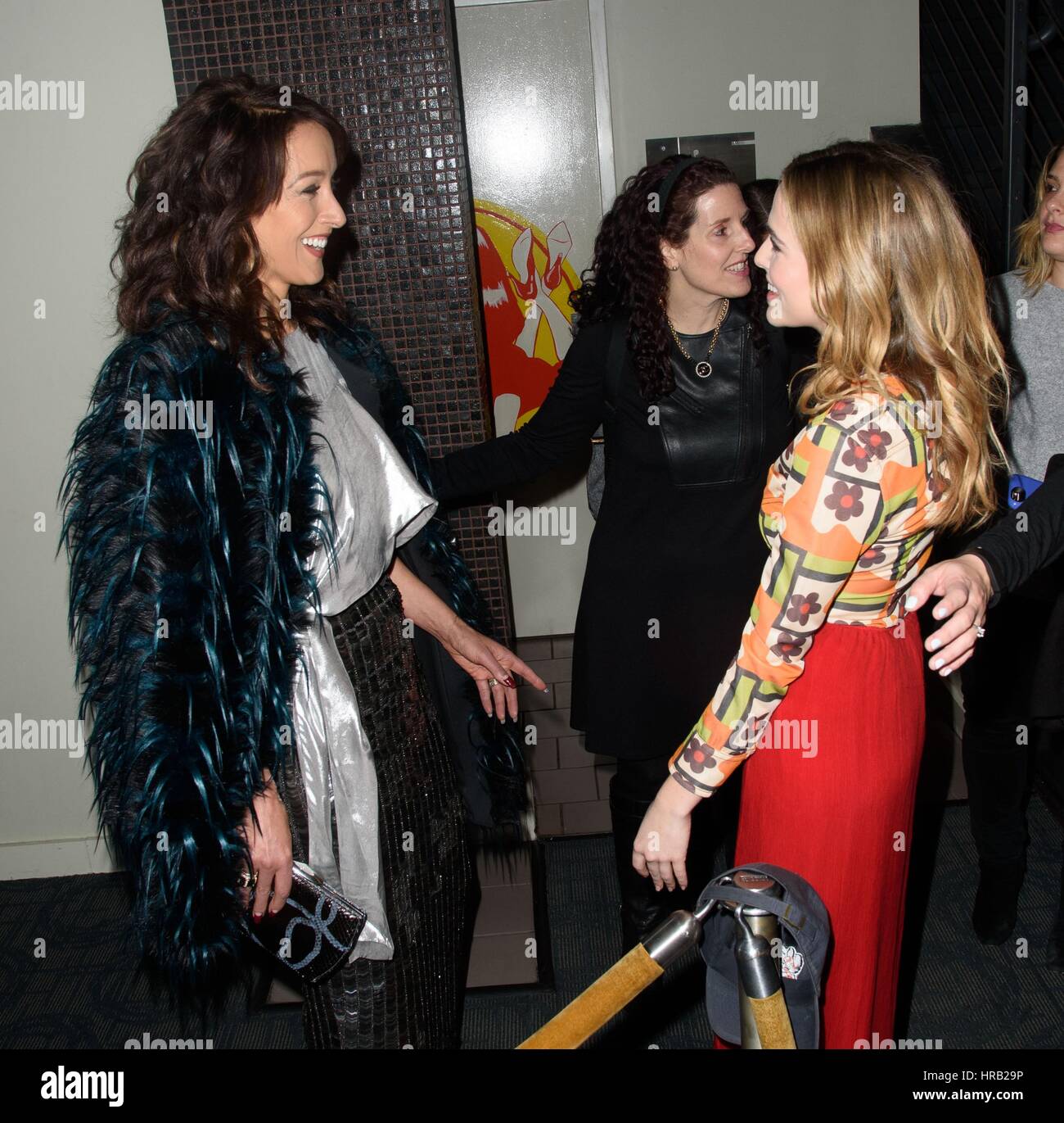New York, NY, USA. 28th Feb, 2017. Jennifer Beals, Zoey Deutch at ...