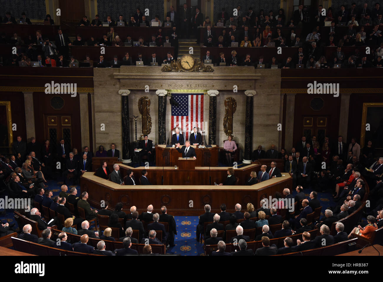 President trump inauguration speech hi-res stock photography and images ...