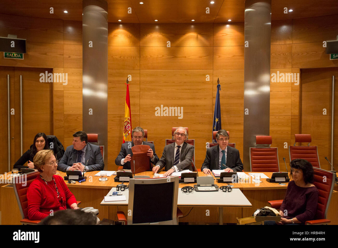 Spain's Interior Minister Juan Ignacio Zoido Alvarez attends a Senate ...
