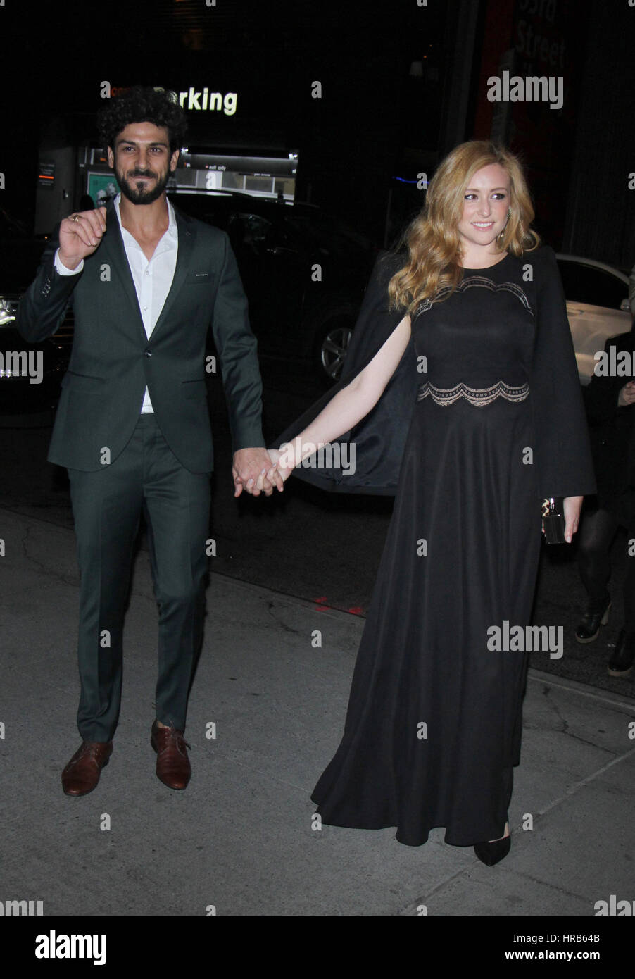 NEW YORK, NY - FEBRUARY 28: Aviv Alush, Nofar Alush arriving to the ...