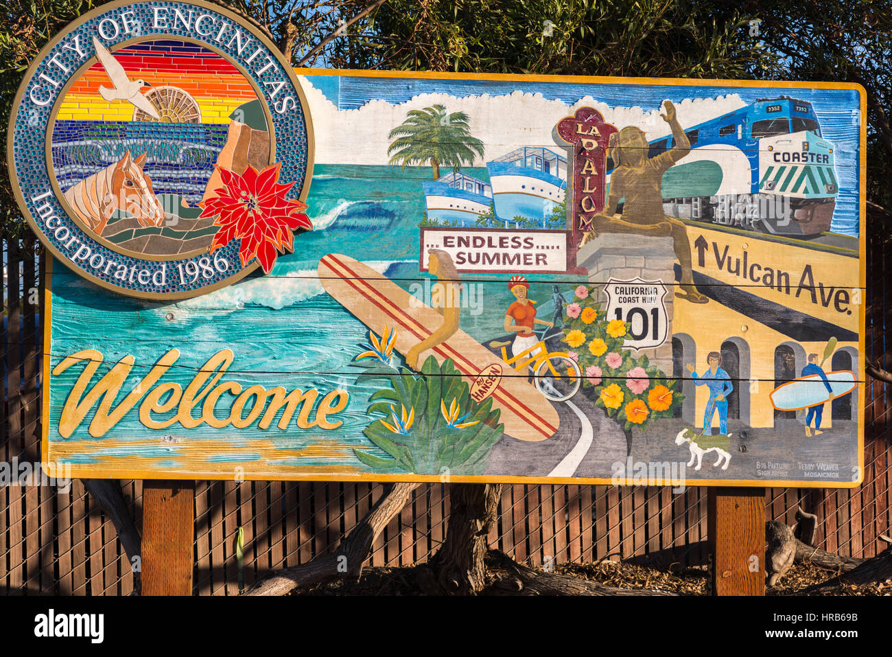 Welcome to california sign hi-res stock photography and images - Alamy