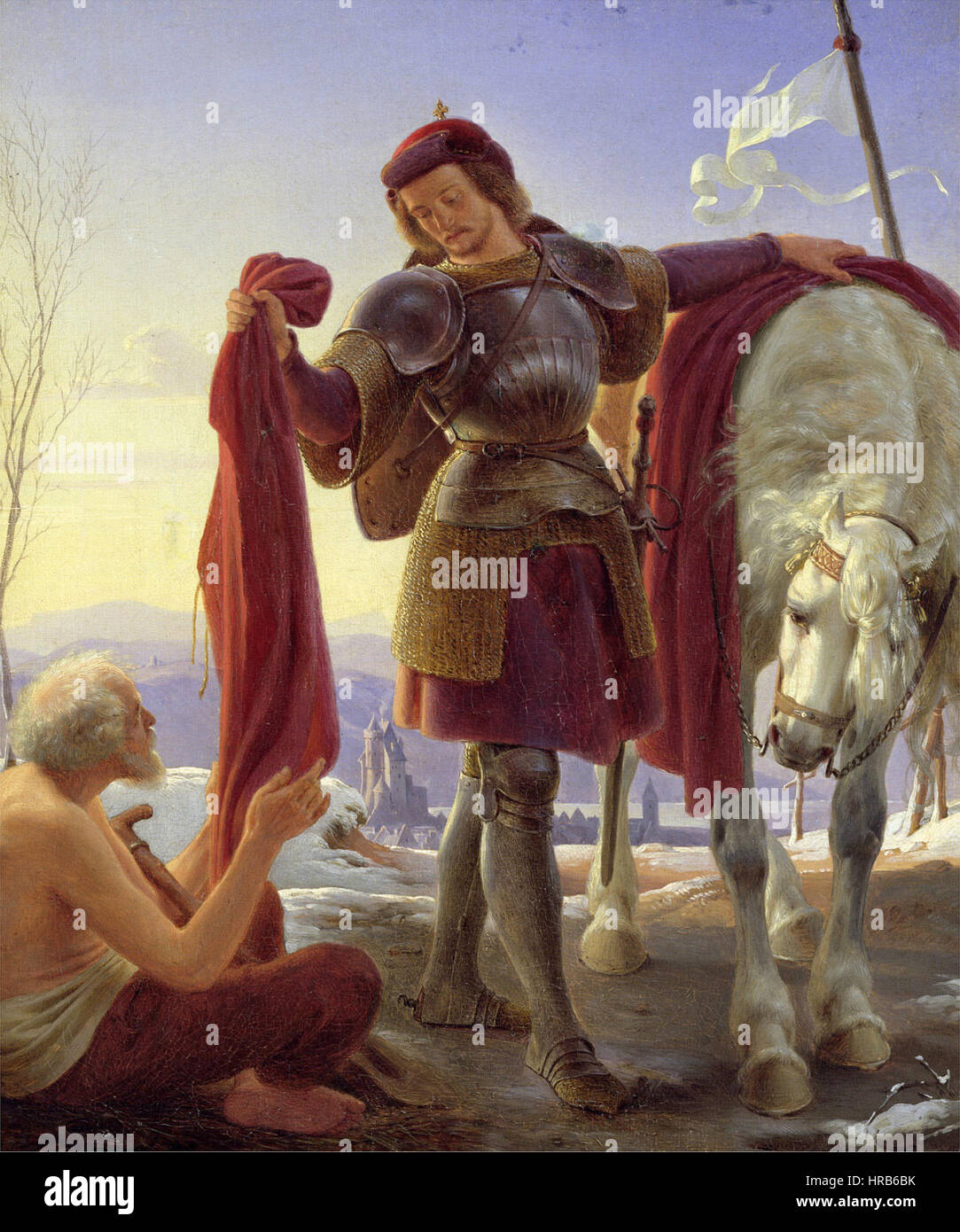 Alfred Rethel - Der heilige Martin (1836 Stock Photo - Alamy