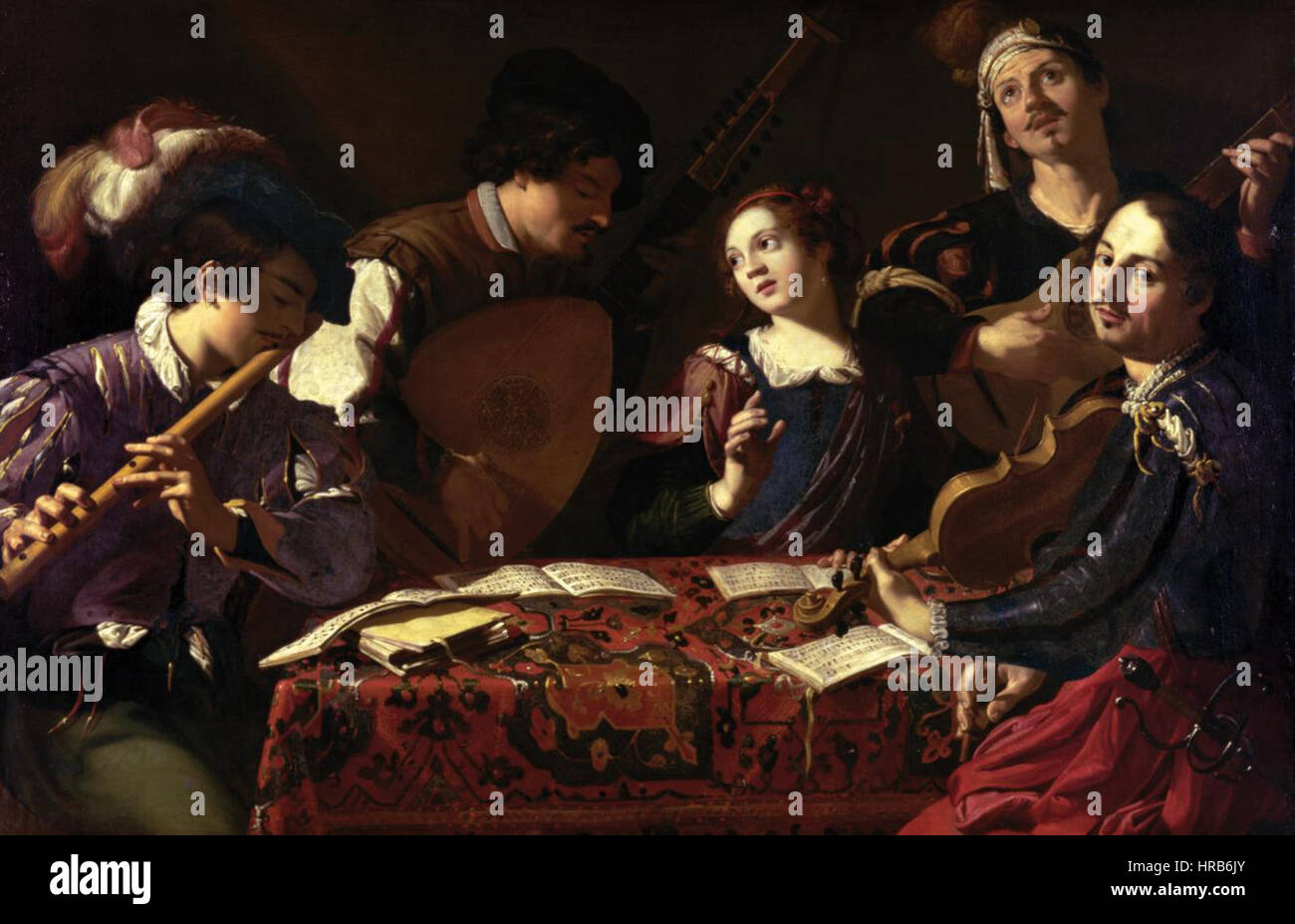 Rombouts The Concert Stock Photo - Alamy