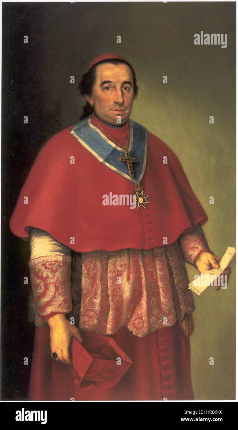 Retrato de un obispo (Palacio real de Madrid Stock Photo - Alamy