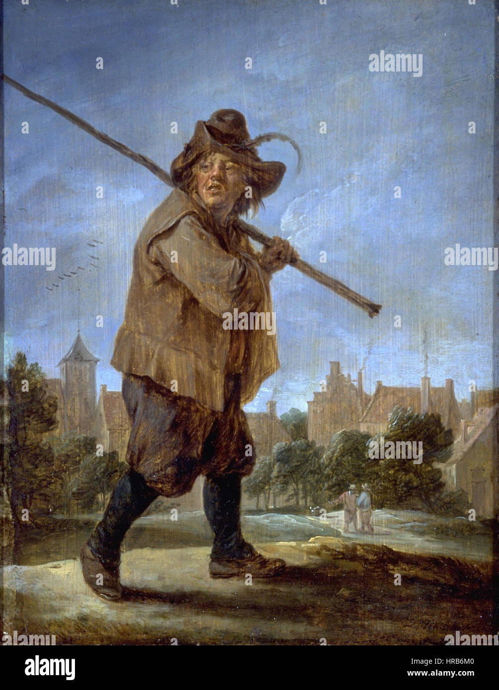 David Teniers II - Peasant Walking (San Francisco Stock Photo - Alamy
