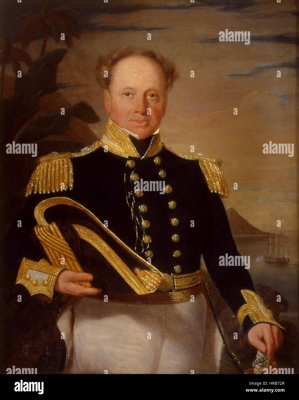 Portrait of Admiral Thomas Stock Photo - Alamy