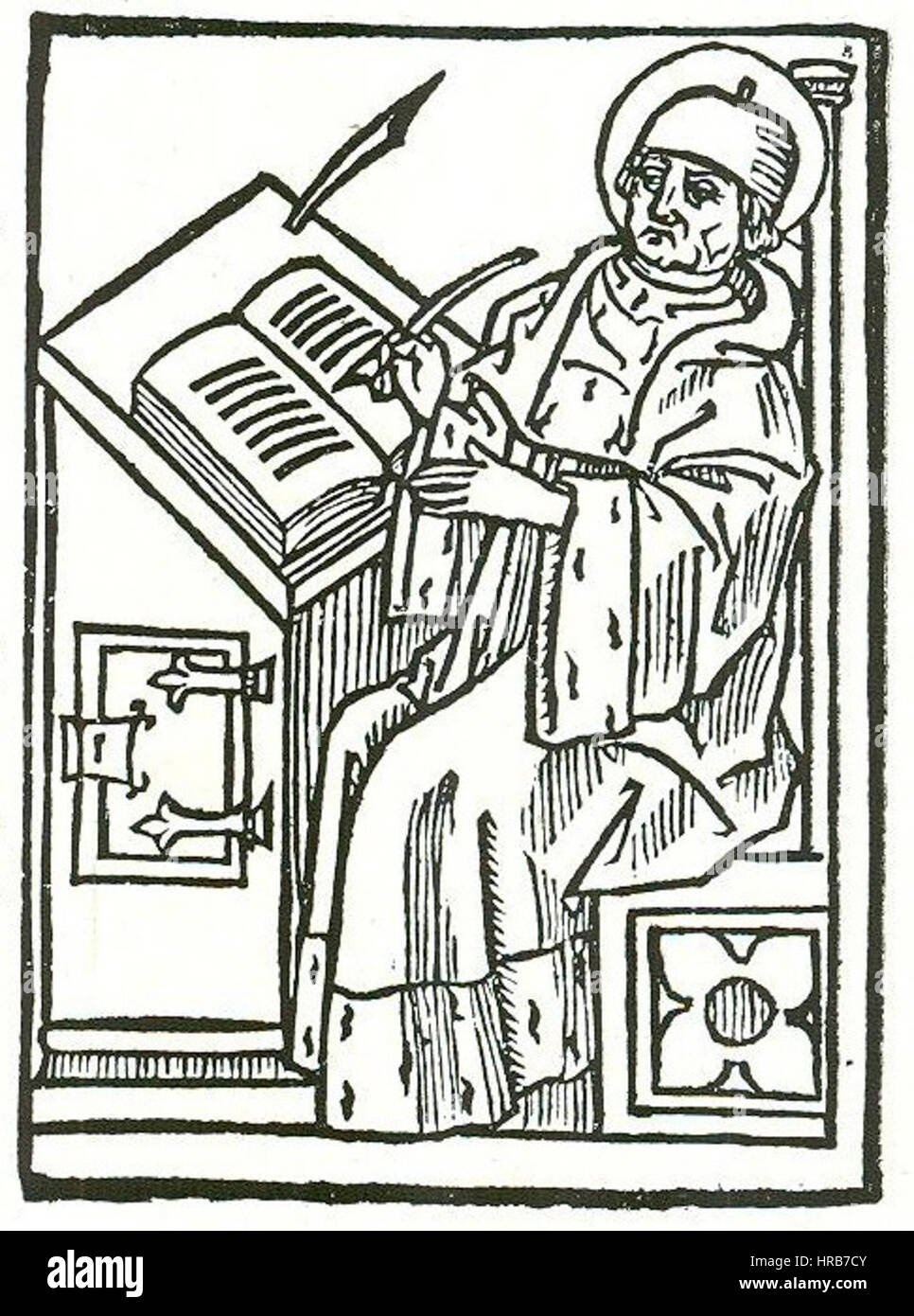 Writing monk medieval hi-res stock photography and images - Alamy