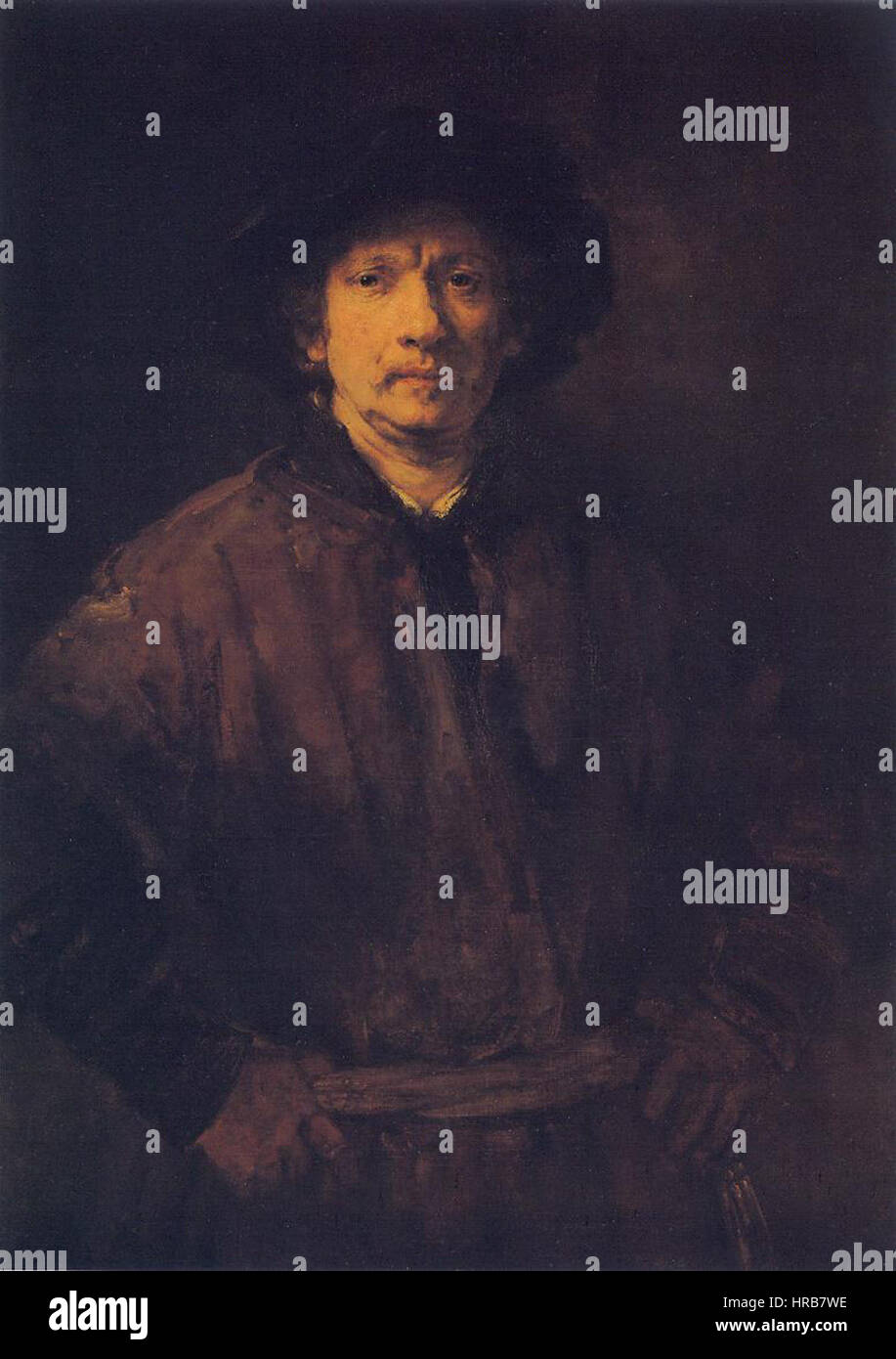 Rembrandt, Large Self Portrait, 1652, Kunsthistorisches Museum Wien ...