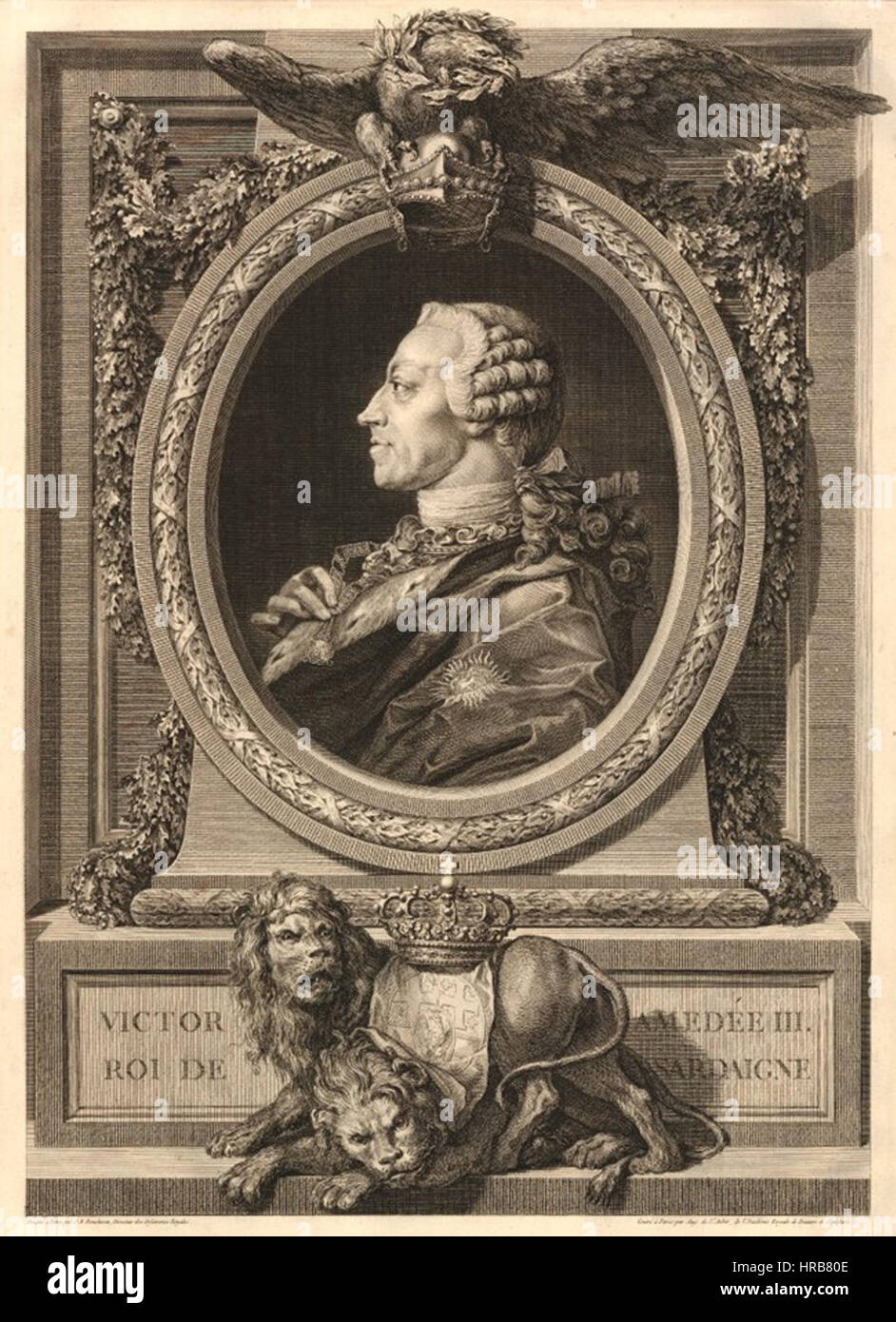 Saint-Aubin - Victor Amadeus III Stock Photo - Alamy
