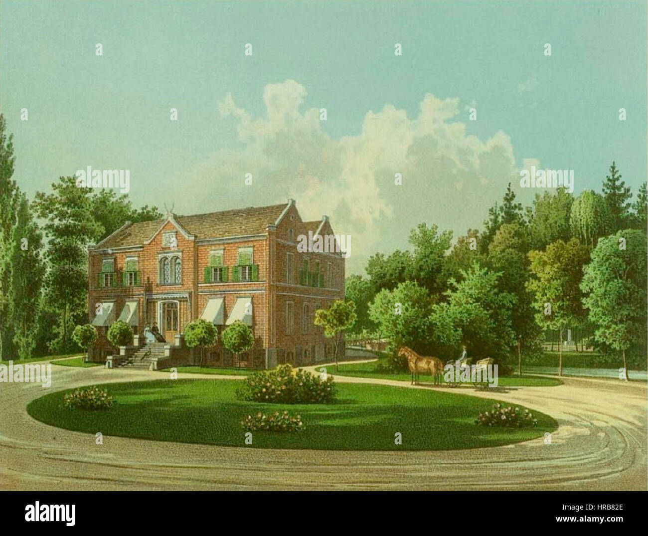 Rittergut Megow Sammlung Duncker Stock Photo - Alamy