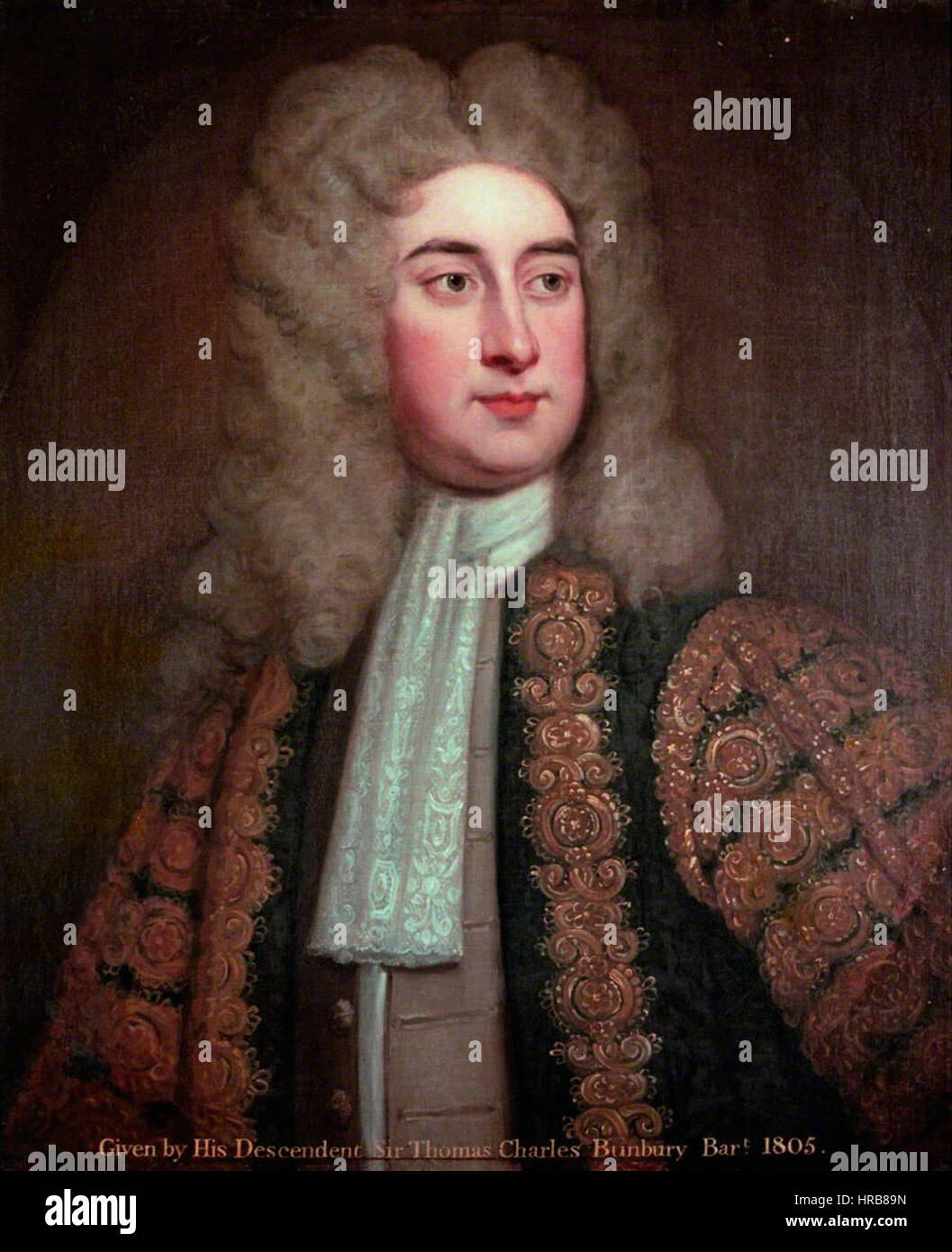 Sir Thomas Hanmer by Godfrey Kneller Stock Photo - Alamy
