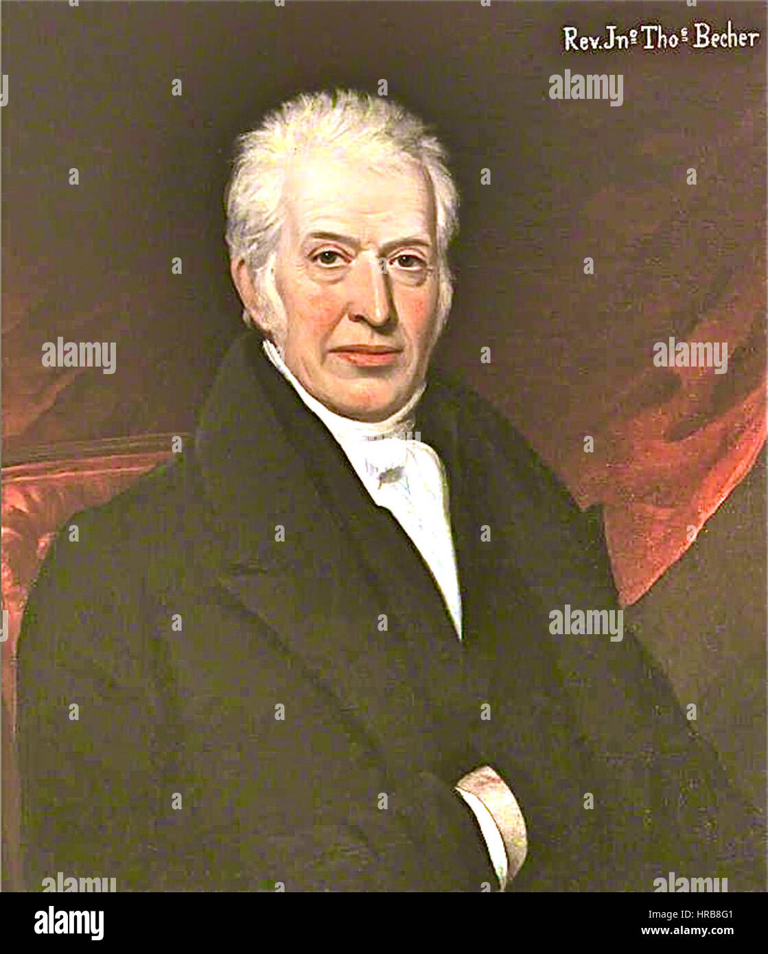 Rev. John Thomas Becher of Southwell Stock Photo - Alamy