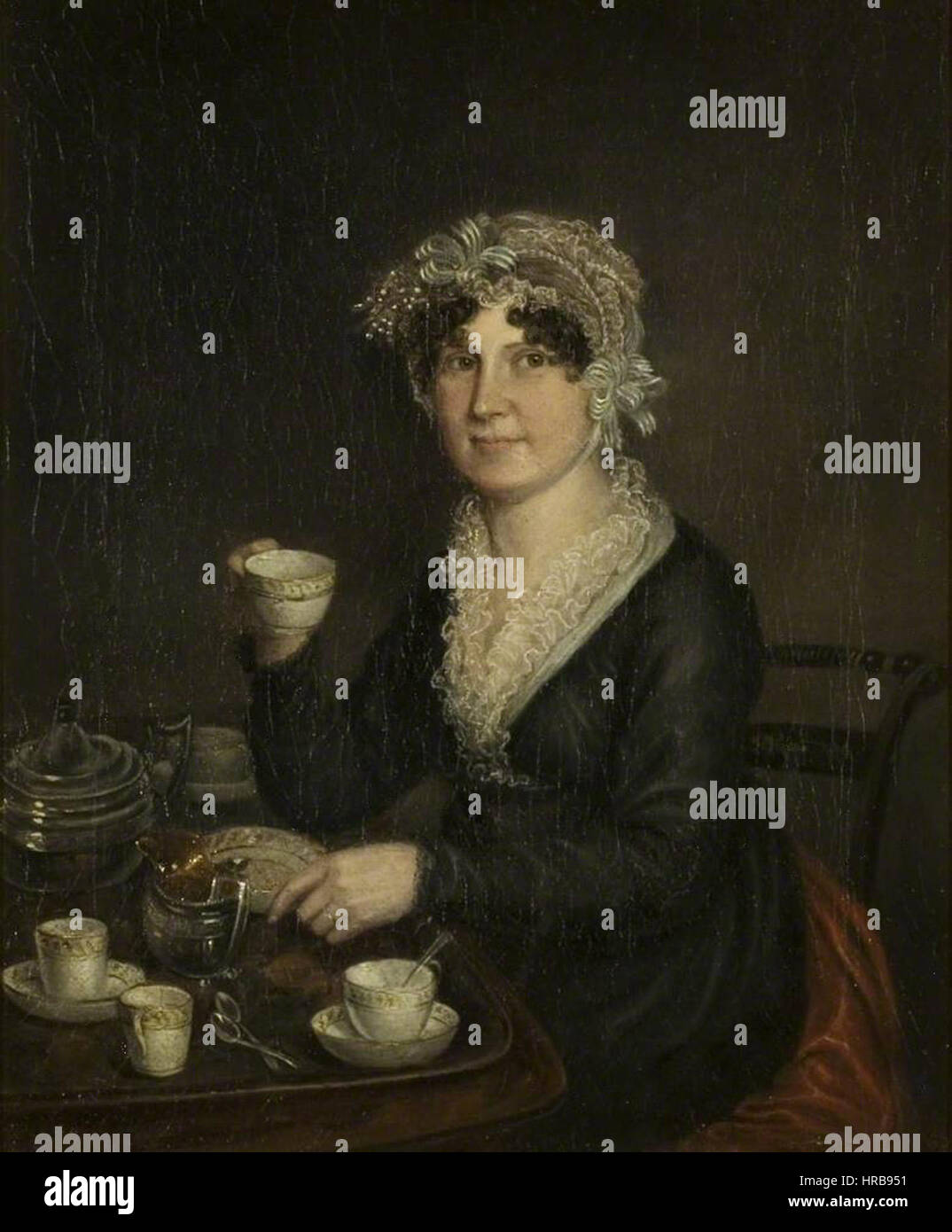 Sharples, Rolinda - Portrait of Ellen Sharples Stock Photo - Alamy