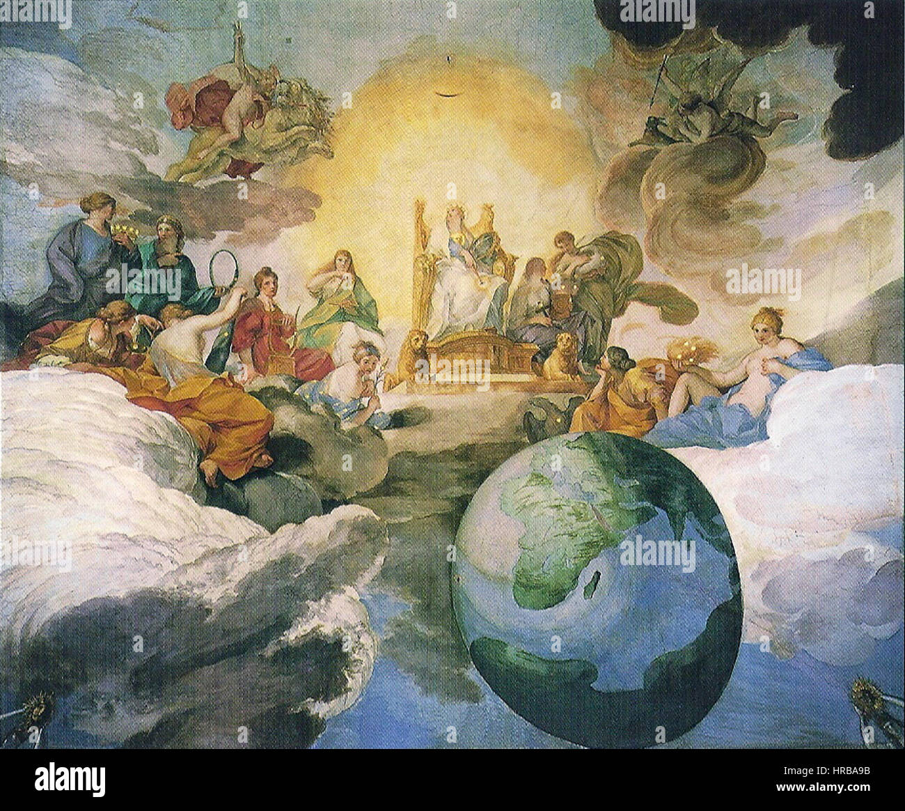 Sacchi, Andrea - Allegory of Divine Wisdom - 1629-1633 Stock Photo - Alamy