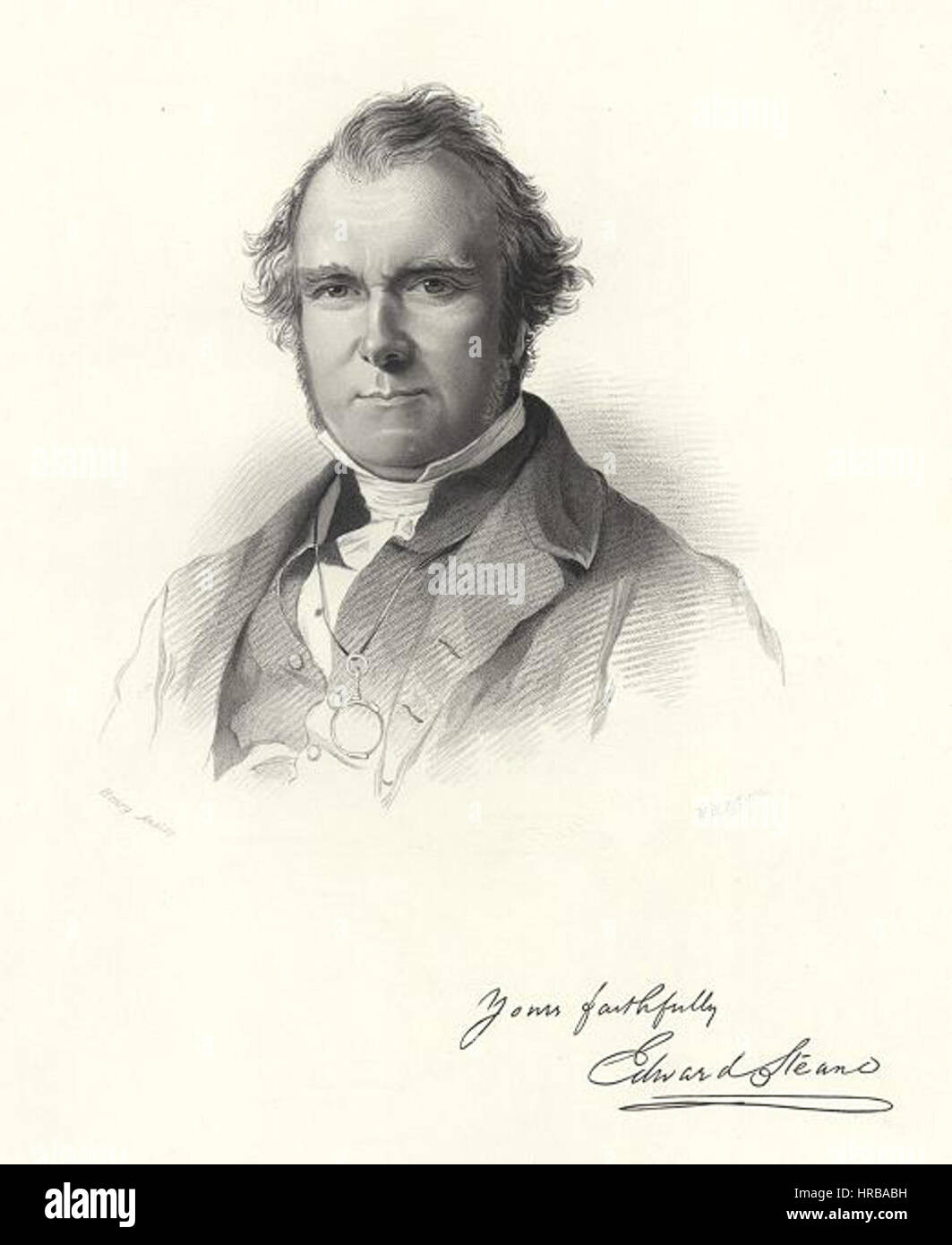 Rev Edward Steane 1862 Stock Photo - Alamy