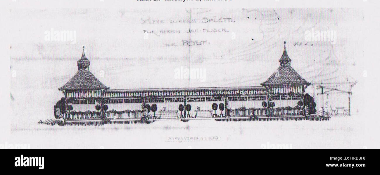 Salettl, Hotel Post, Weiler iA Stock Photo - Alamy