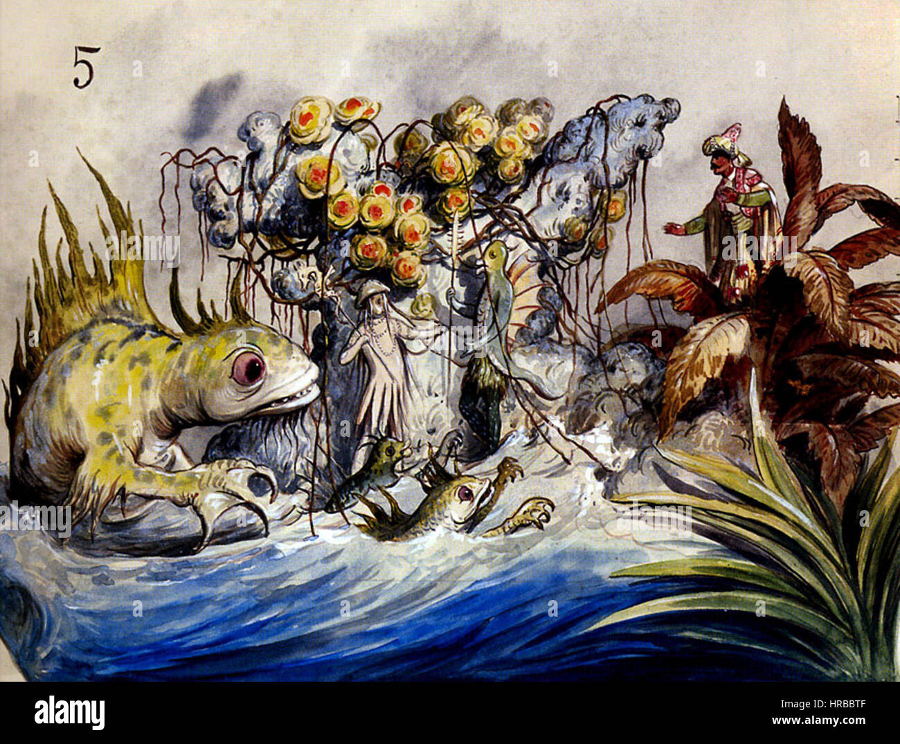 Proteus Float Design 1907 Wikstorm Monsters Stock Photo - Alamy