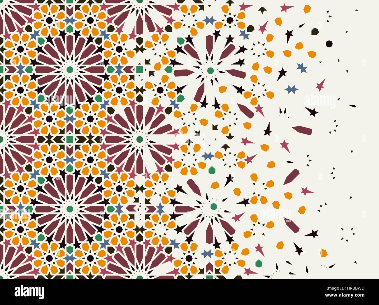 Arabesque. Traditional Arabian mosaic tile. Seamless pattern. Vector ...