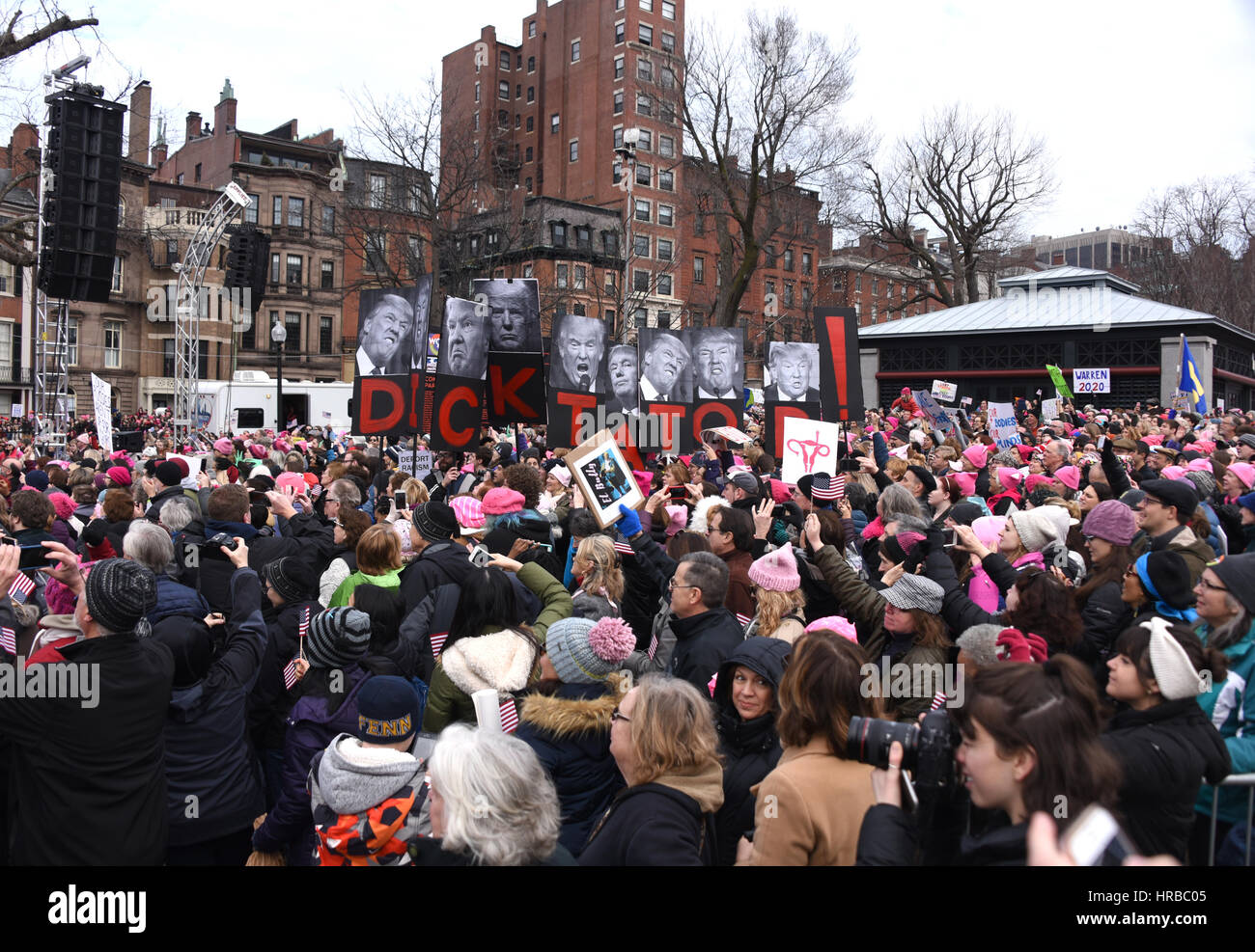 Boston Women's March for America Stock Photo - Alamy
