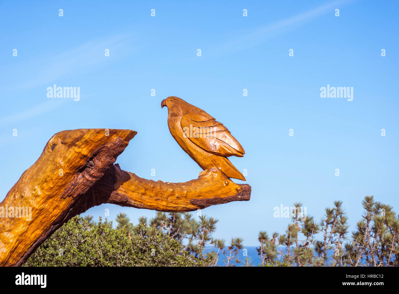 Sunset Seat wood carving in Del Mar, California. Artwork by David ...