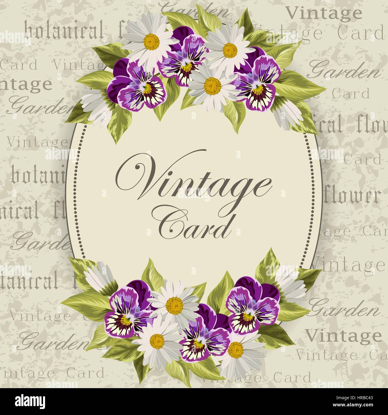 Floral background pansy flowers Stock Vector Images - Alamy